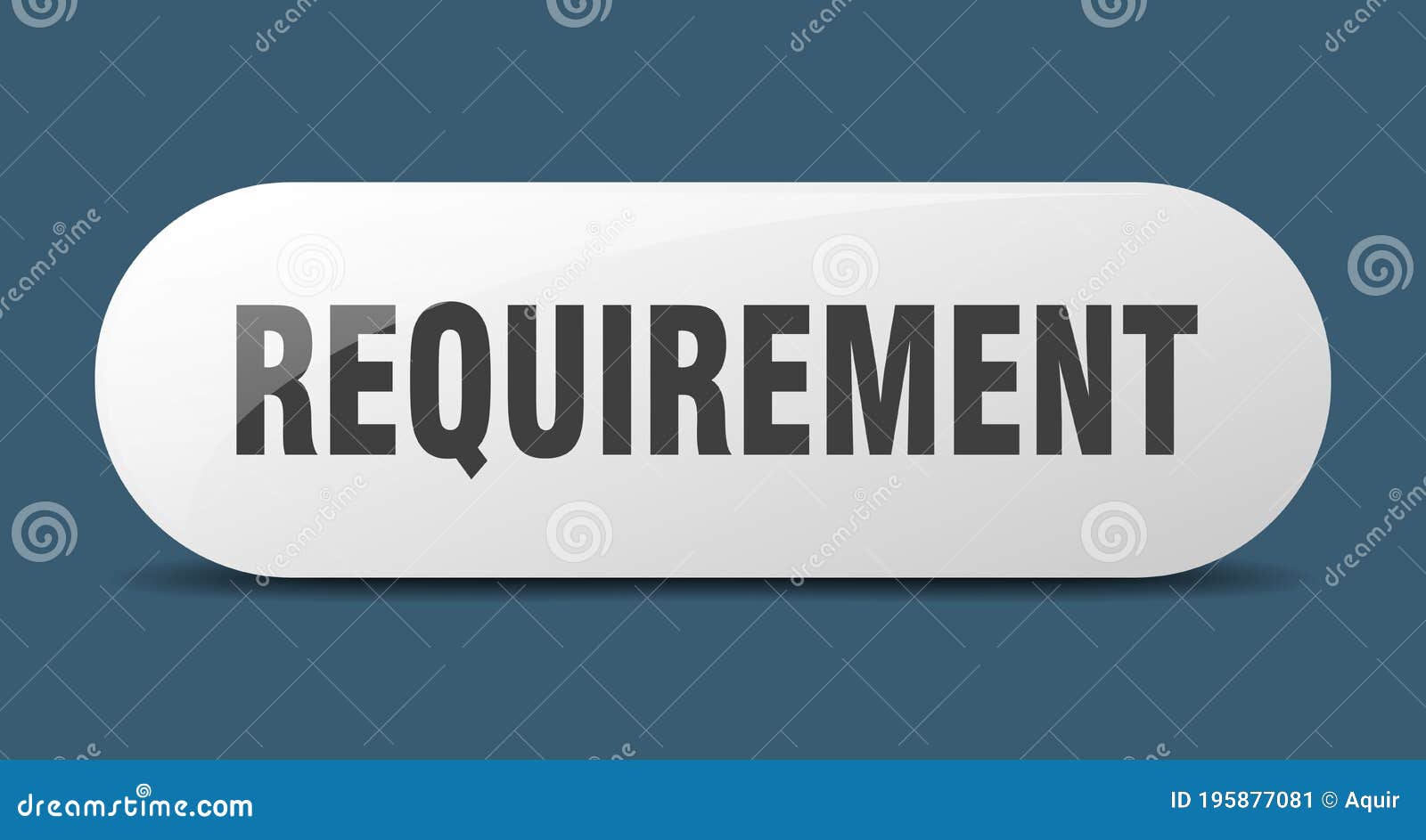 Requirement Button. Sticker. Banner. Rounded Glass Sign Stock Vector ...