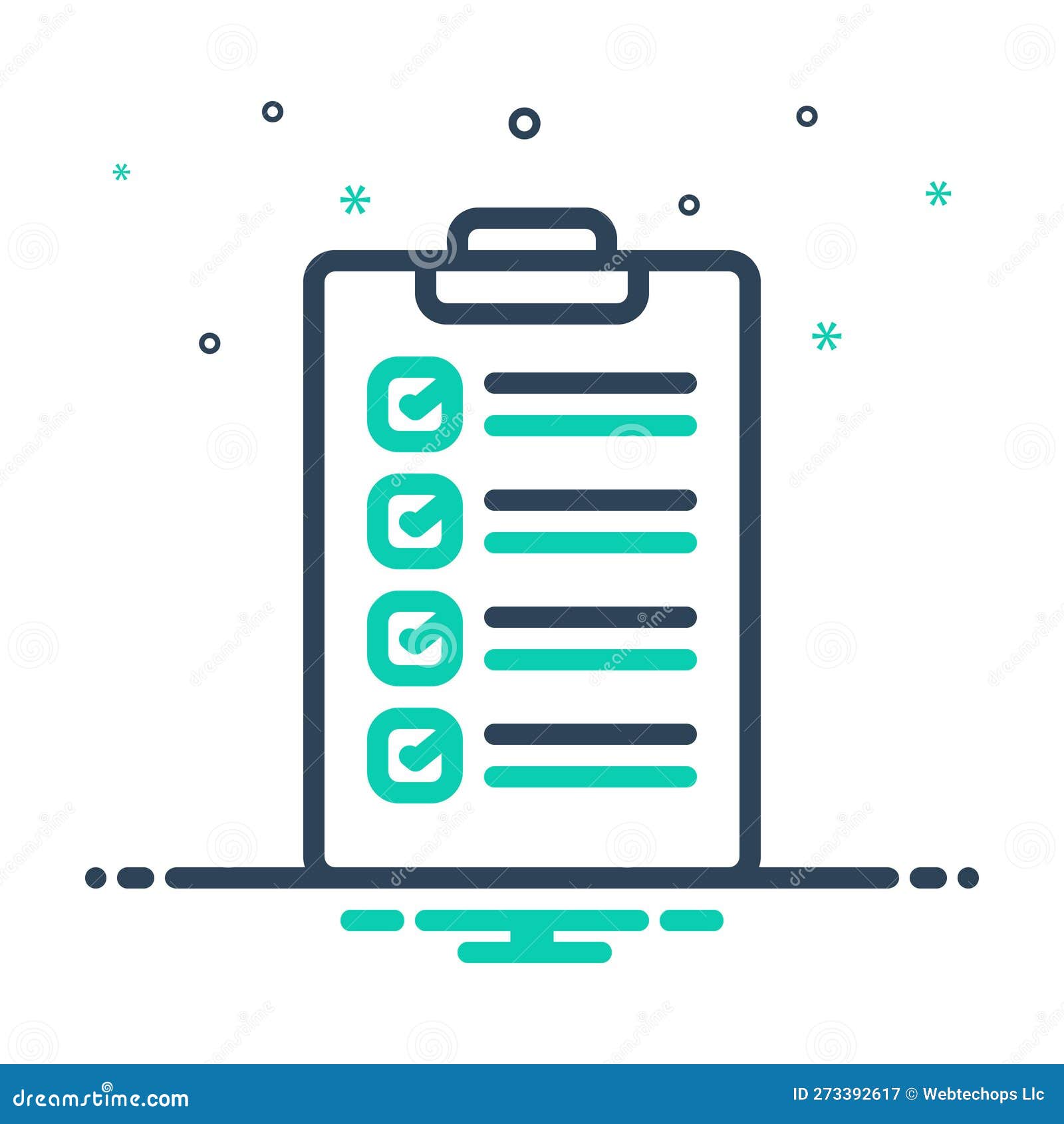 Mix Icon for Requirement, Need and Clipboard Stock Vector ...