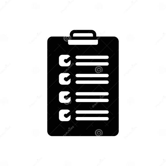 Black Solid Icon for Requirement, Need and Condition Stock Vector ...