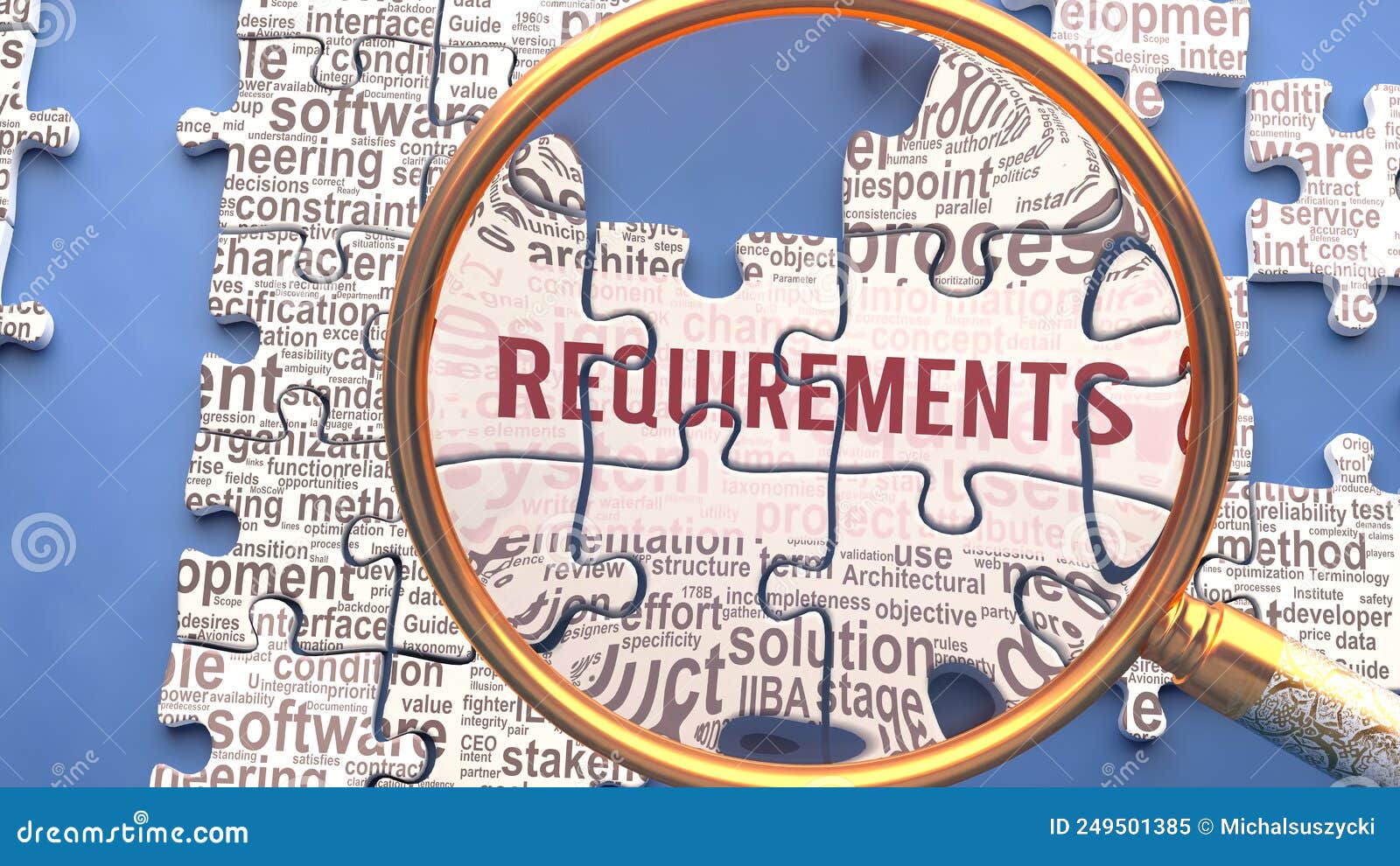 Requirements As a Complex Subject. Stock Illustration - Illustration of ...