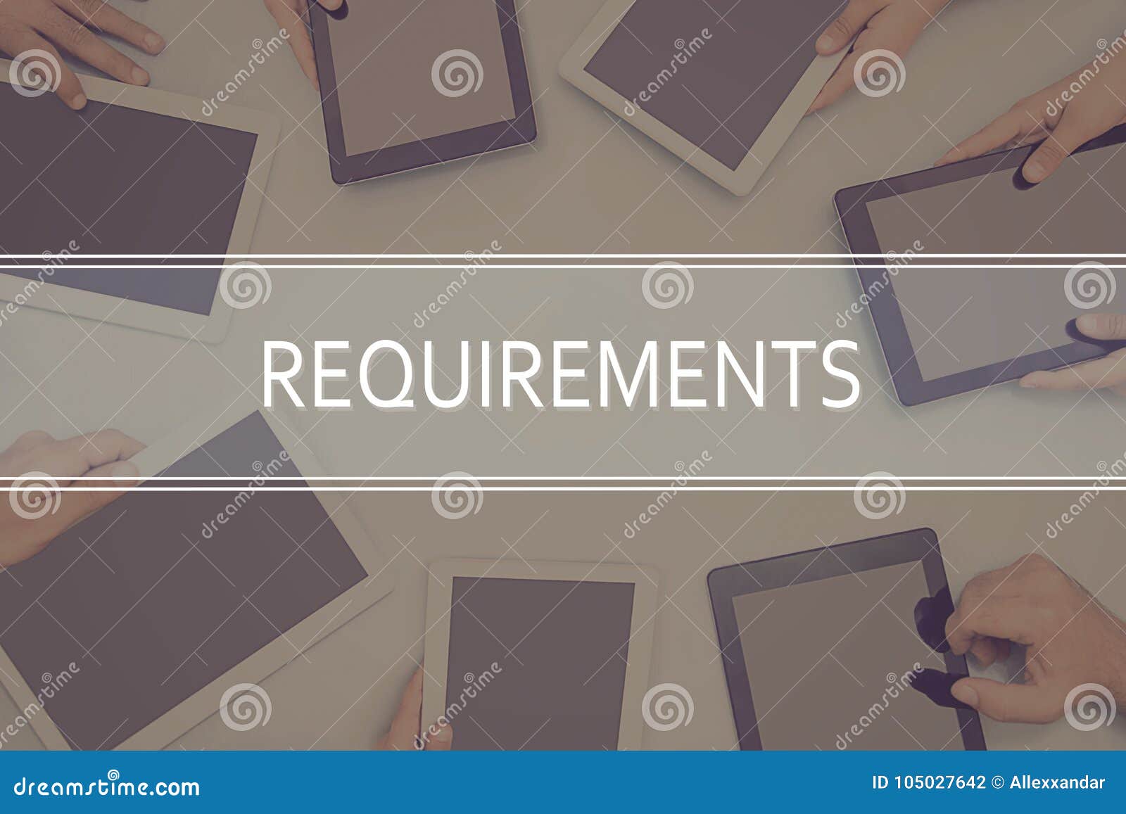 REQUIREMENTS CONCEPT Business Concept. Stock Photo - Image of ...