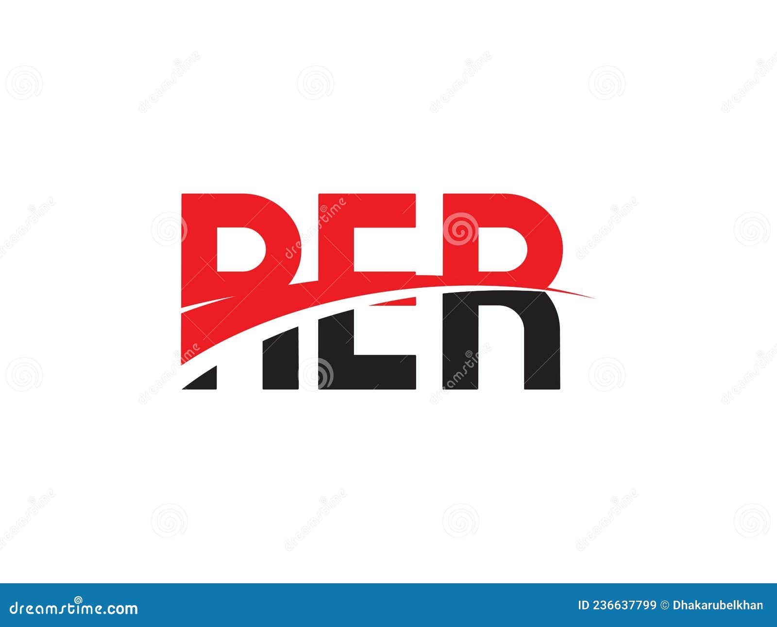 RER Letter Initial Logo Design Vector Illustration Stock Vector ...