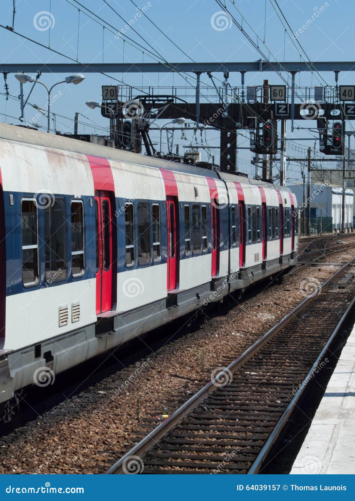 RER train stock image. Image of train, massy, palaiseau - 64039157