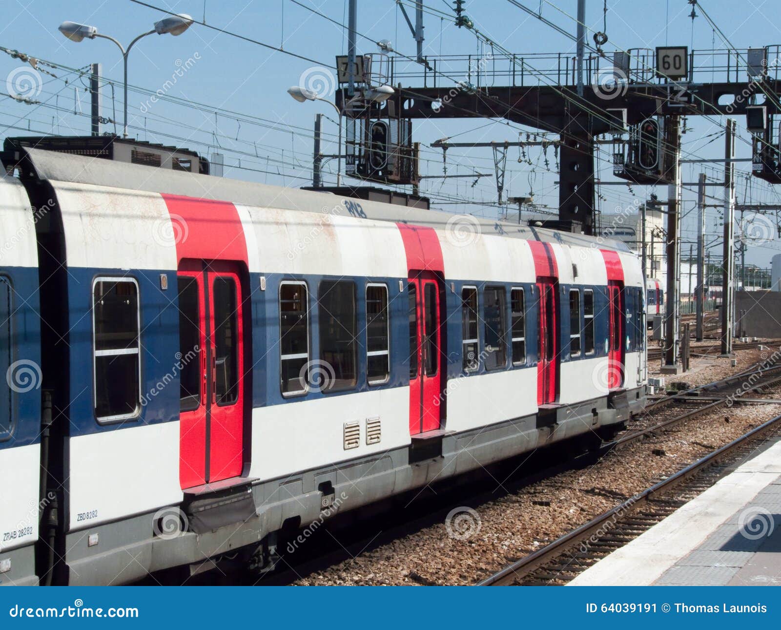 RER train stock image. Image of metro, palaiseau, french - 64039191