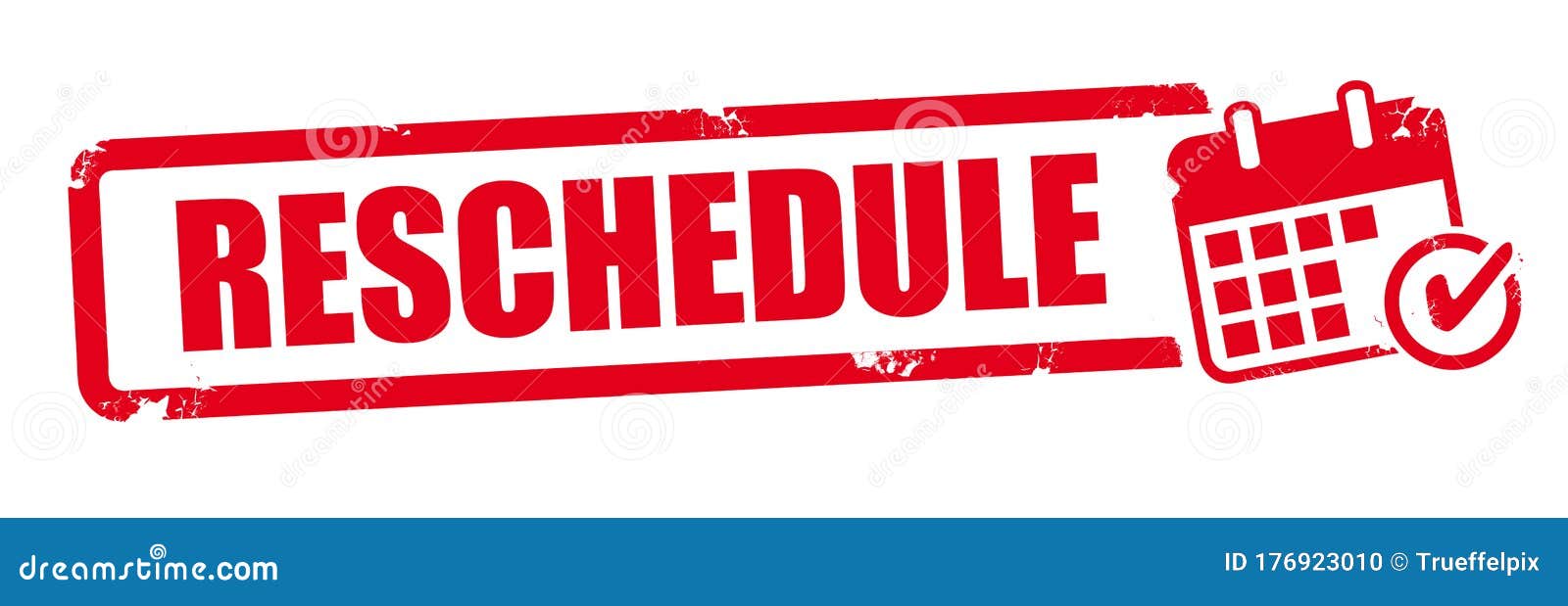 RESCHEDULE - Red Vector Rubber Stamp Stock Vector - Illustration of ...