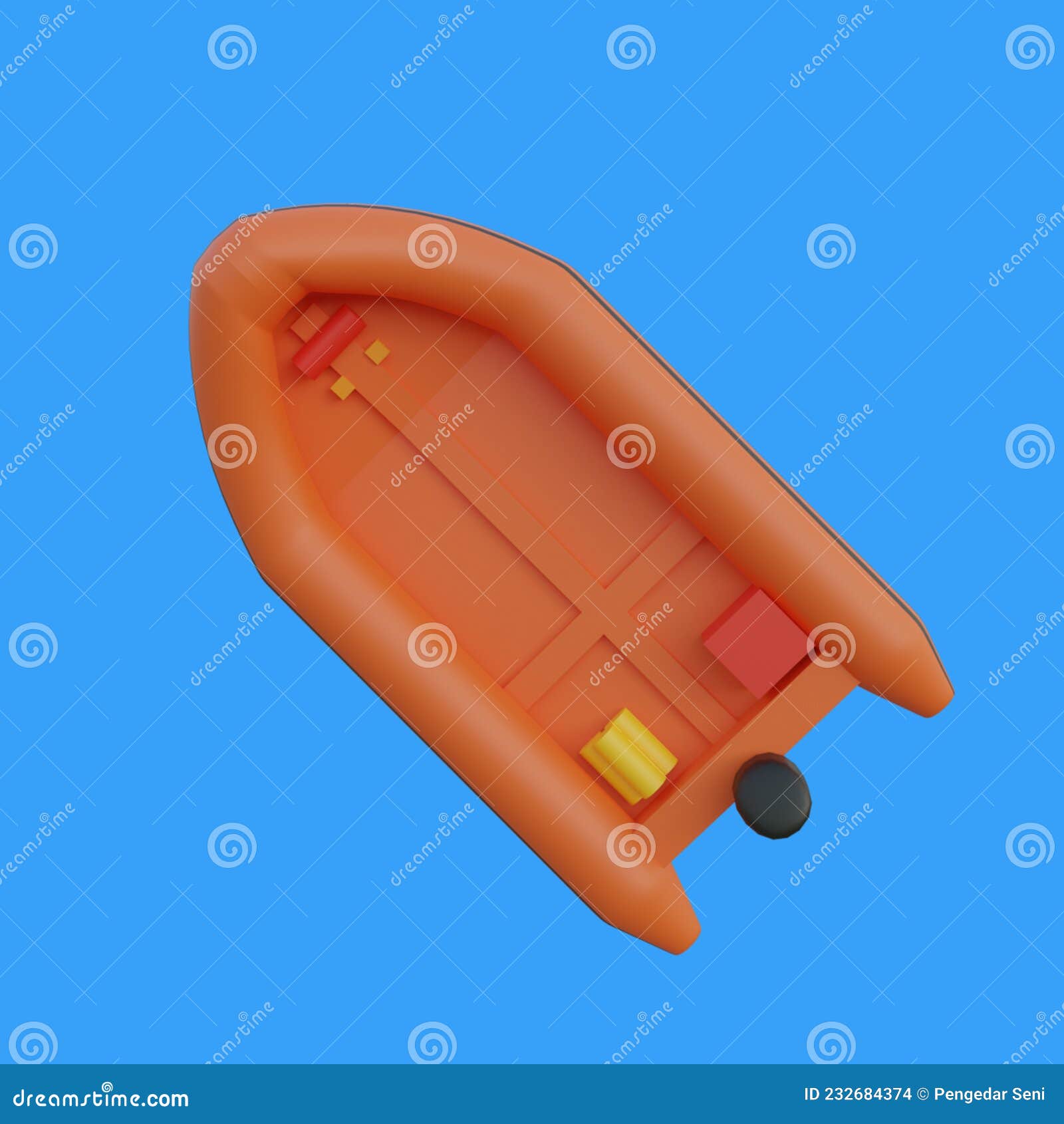 Rescue Boat Linear Icon Cartoon Vector | CartoonDealer.com #221382059