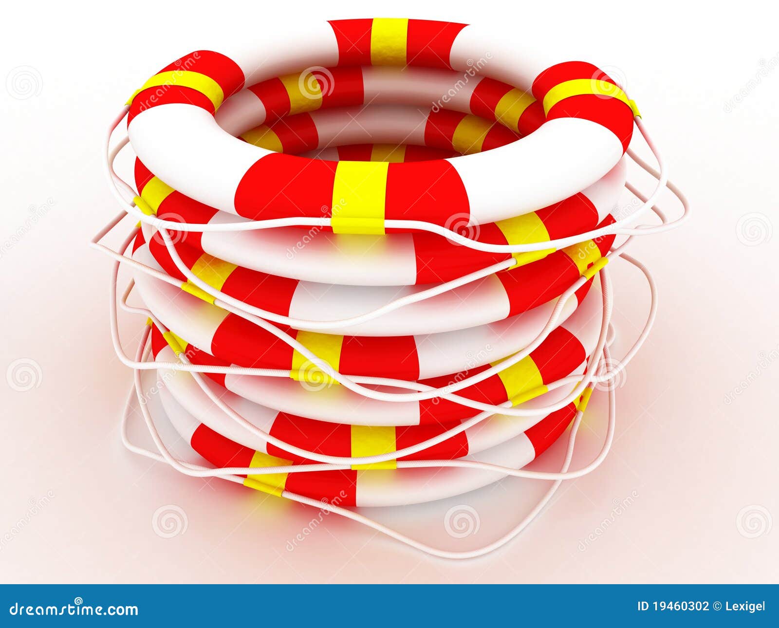 Rescue Circle One Above Other Stock Illustration - Illustration of help ...