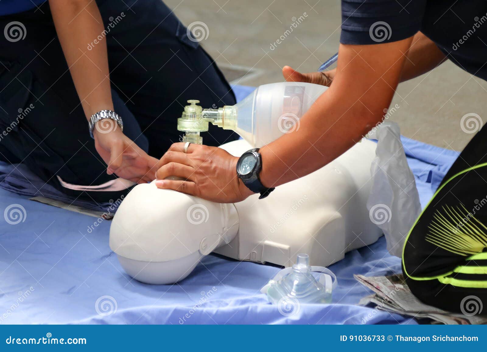 Rescue and CPR Training To First Aid. Stock Image - Image of rescue ...