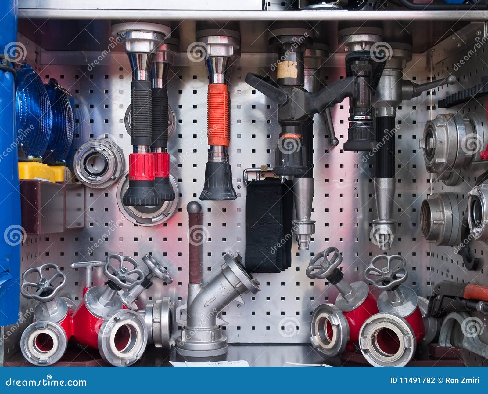 Rescue Fire Truck Equipment Stock Photo - Image of safety, horizontal ...