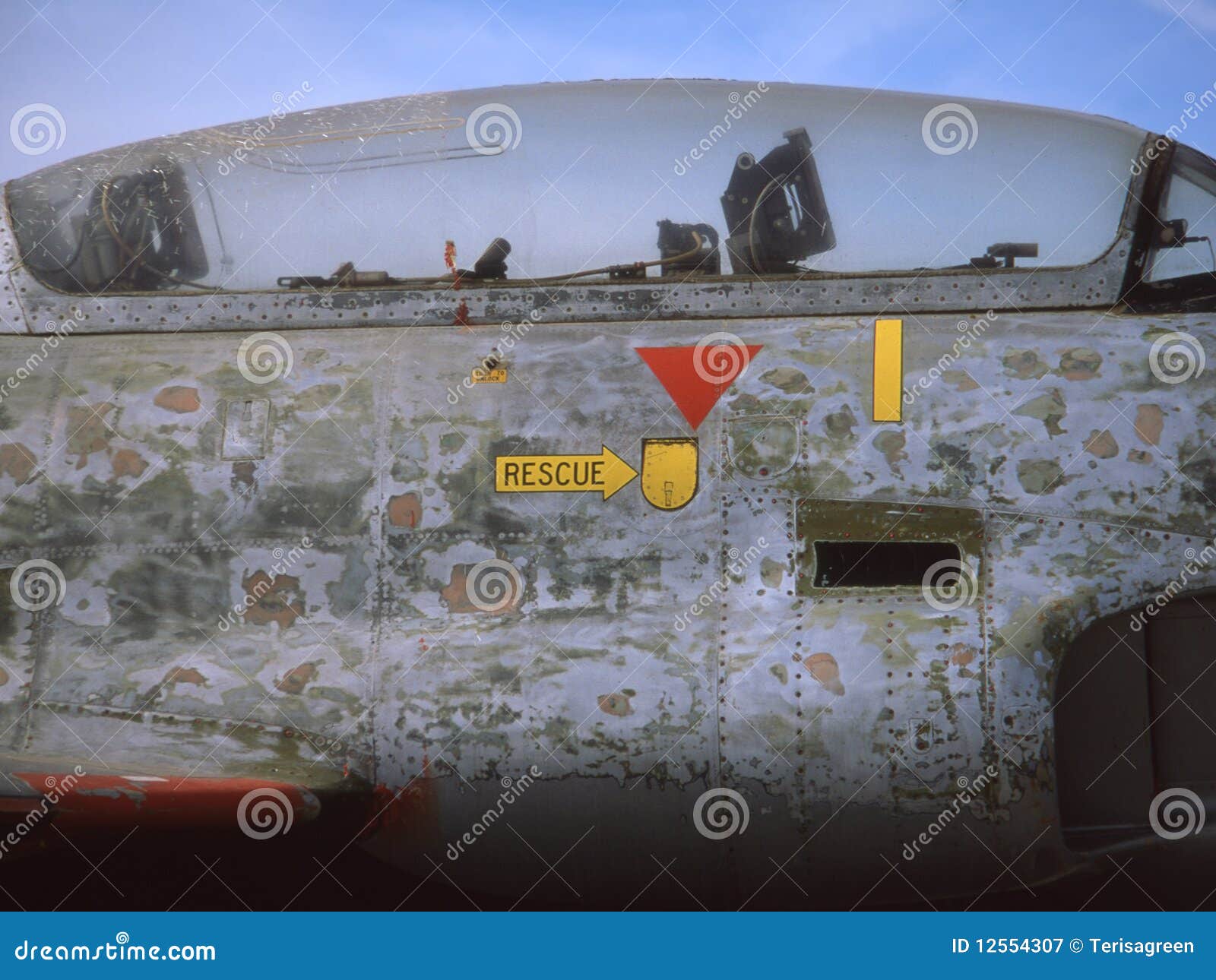 Rescue Handle stock image. Image of airplane, rust, help - 12554307