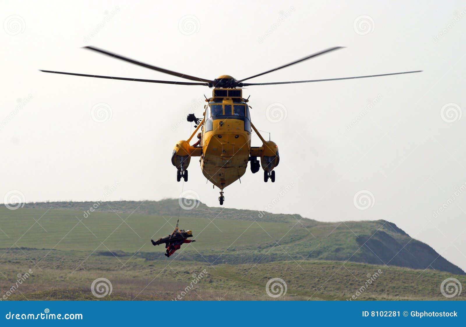 Rescue Helicopter stock image. Image of helping, hovering - 8102281