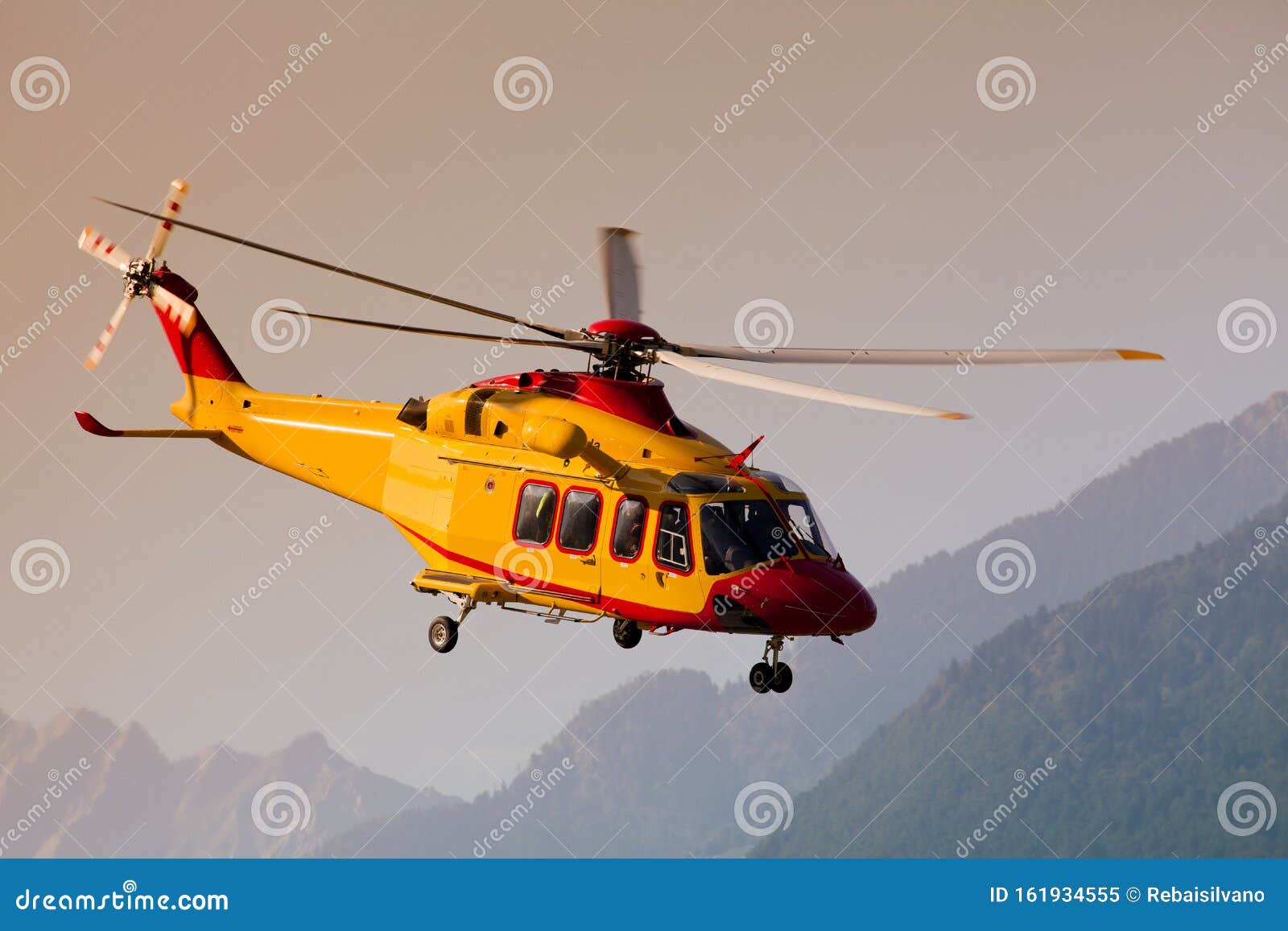 Rescue Helicopter in Fly in the Sky Stock Image - Image of rescue ...