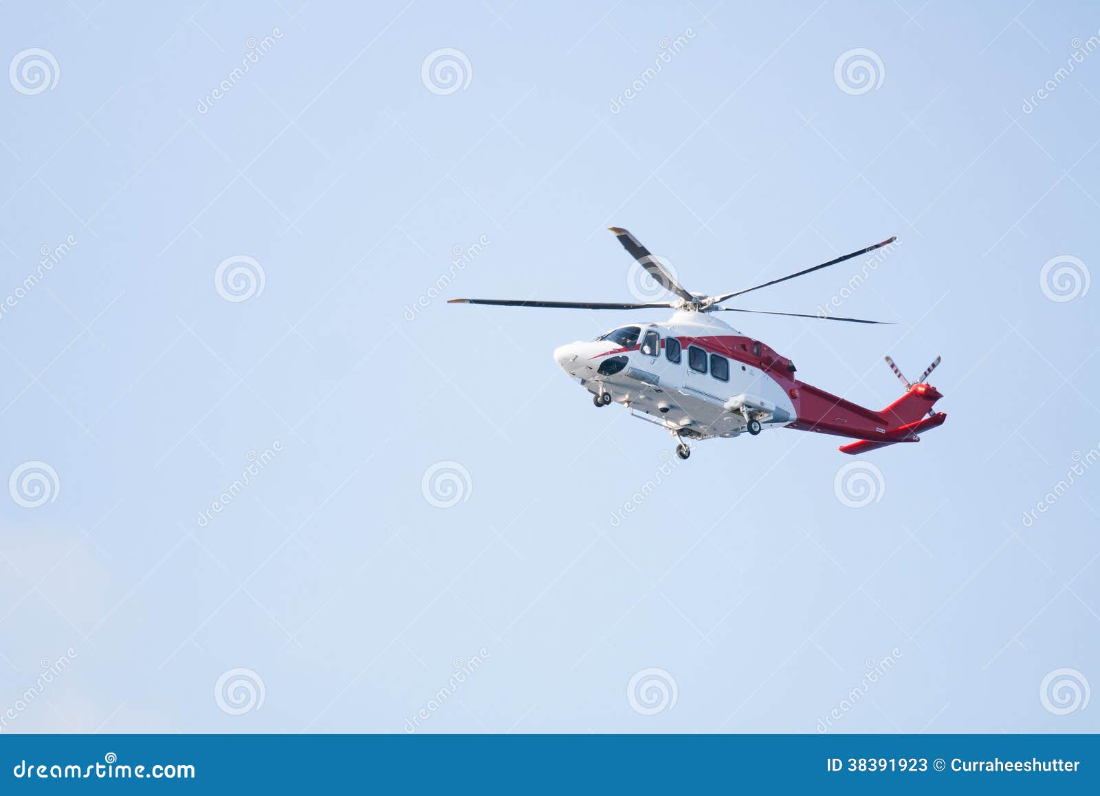 Rescue Helicopter Flying Mission in Emergency Stock Image - Image of ...