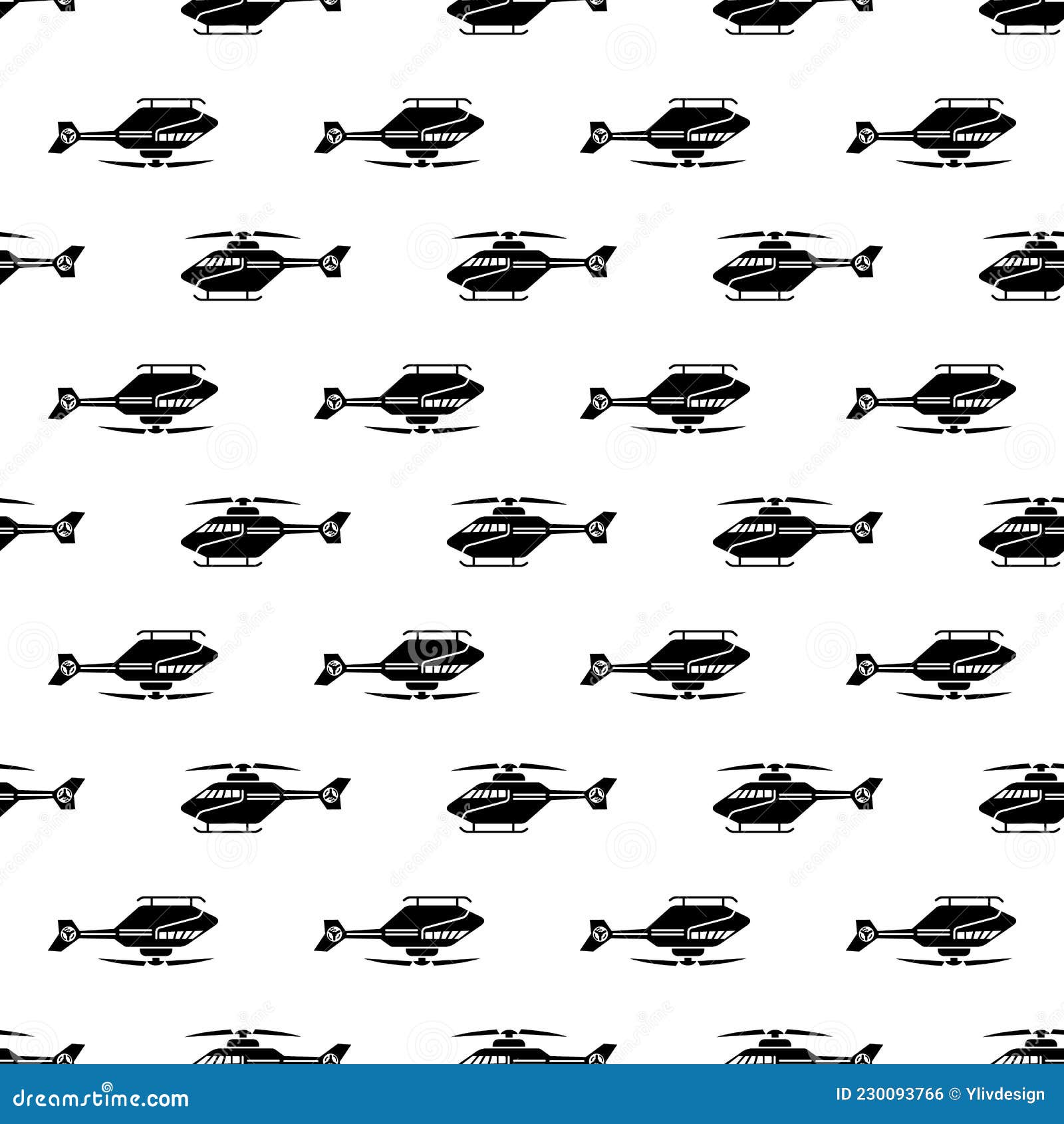Rescue Helicopter Pattern Seamless Vector Stock Vector - Illustration ...