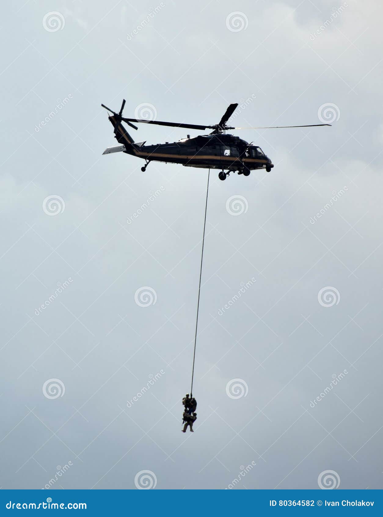 Rescue by helicopter editorial photography. Image of midair - 80364582