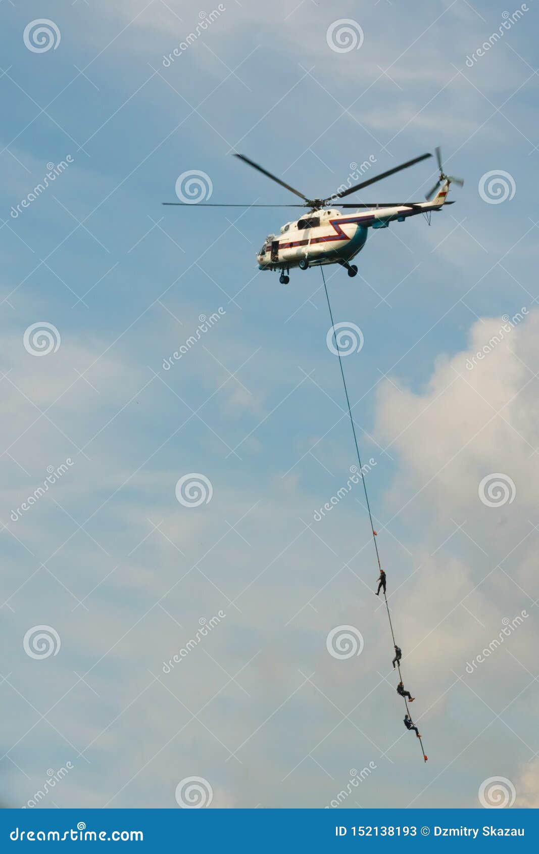 Rescue Helicopter in the Sky Editorial Stock Photo - Image of team ...