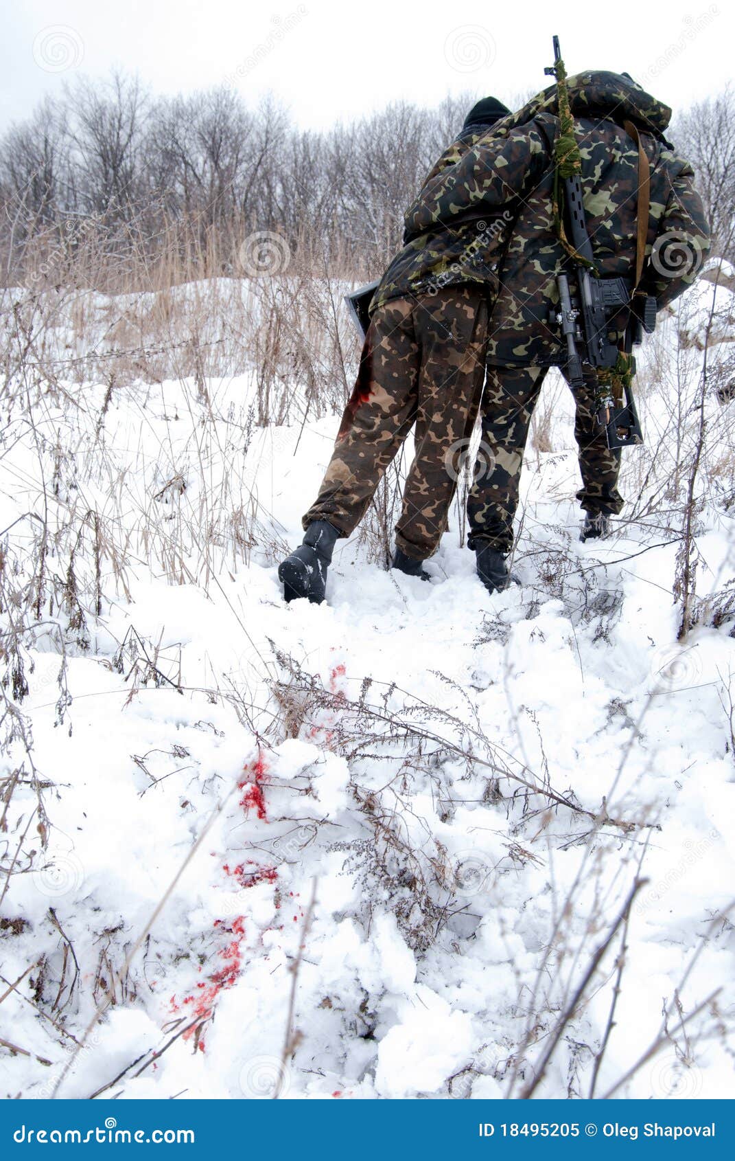 Rescue Of Injured Of Soldier Stock Image - Image: 18495205