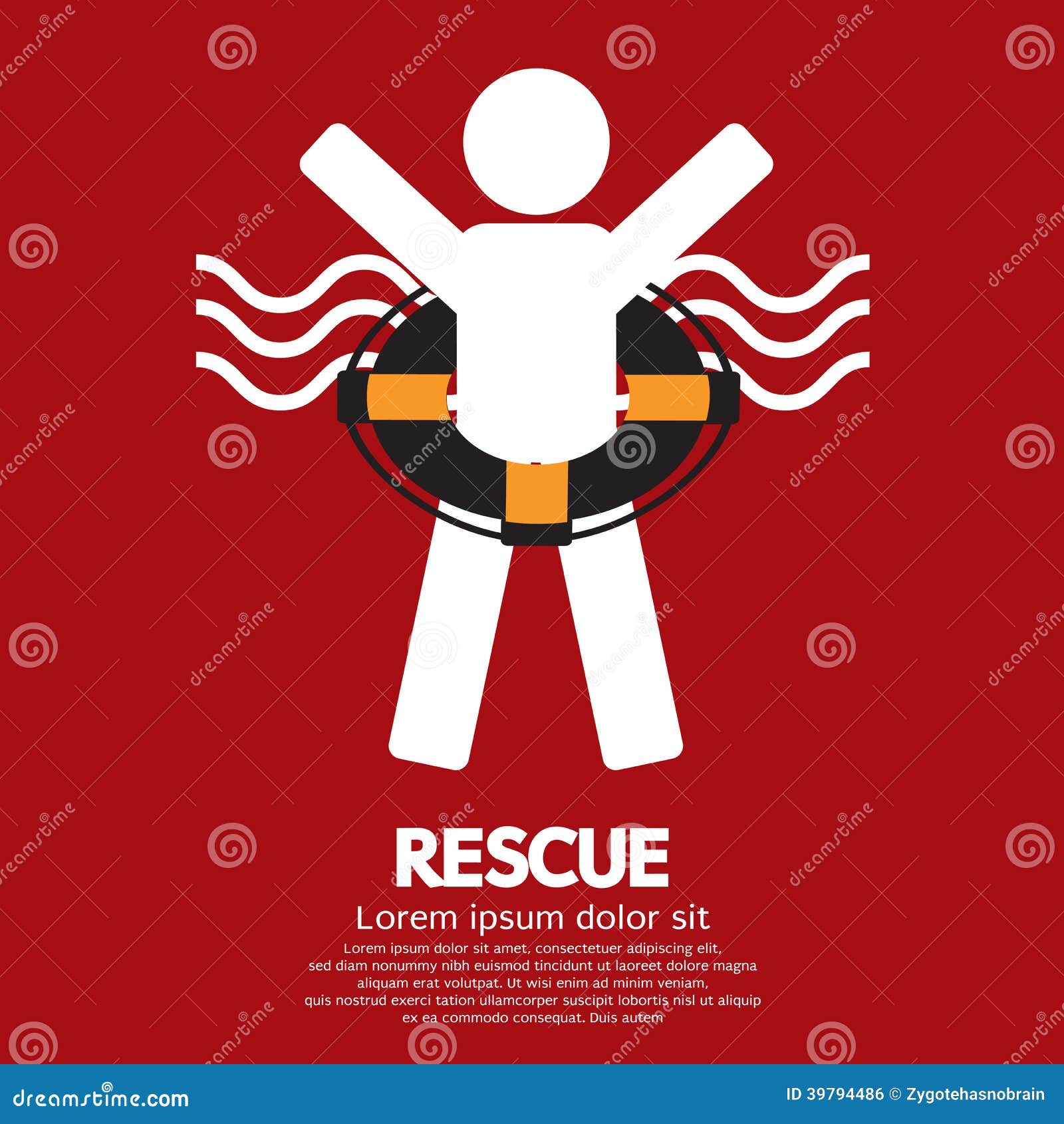 Rescue stock vector. Illustration of lifebelt, security - 39794486