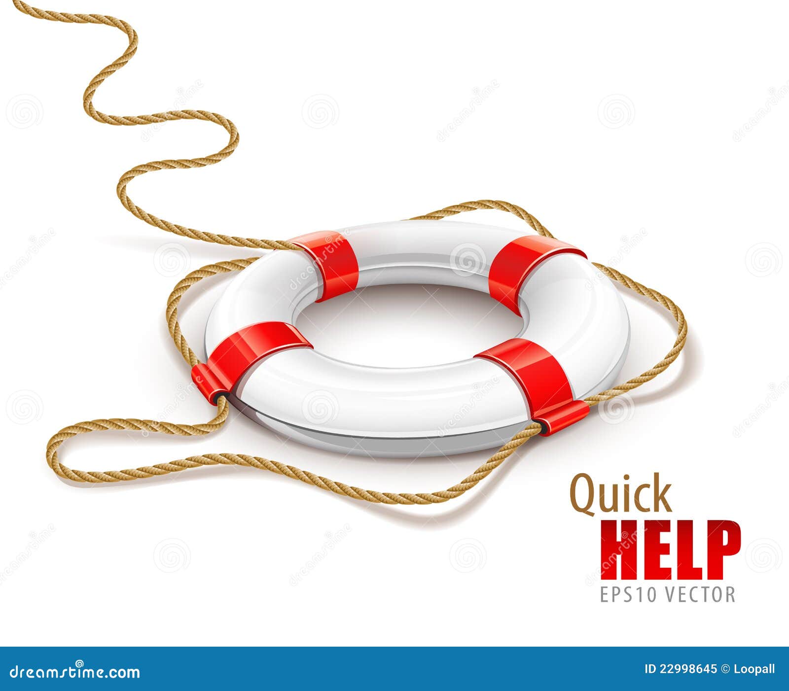 Rescue ring for quick help stock vector. Illustration of life - 22998645