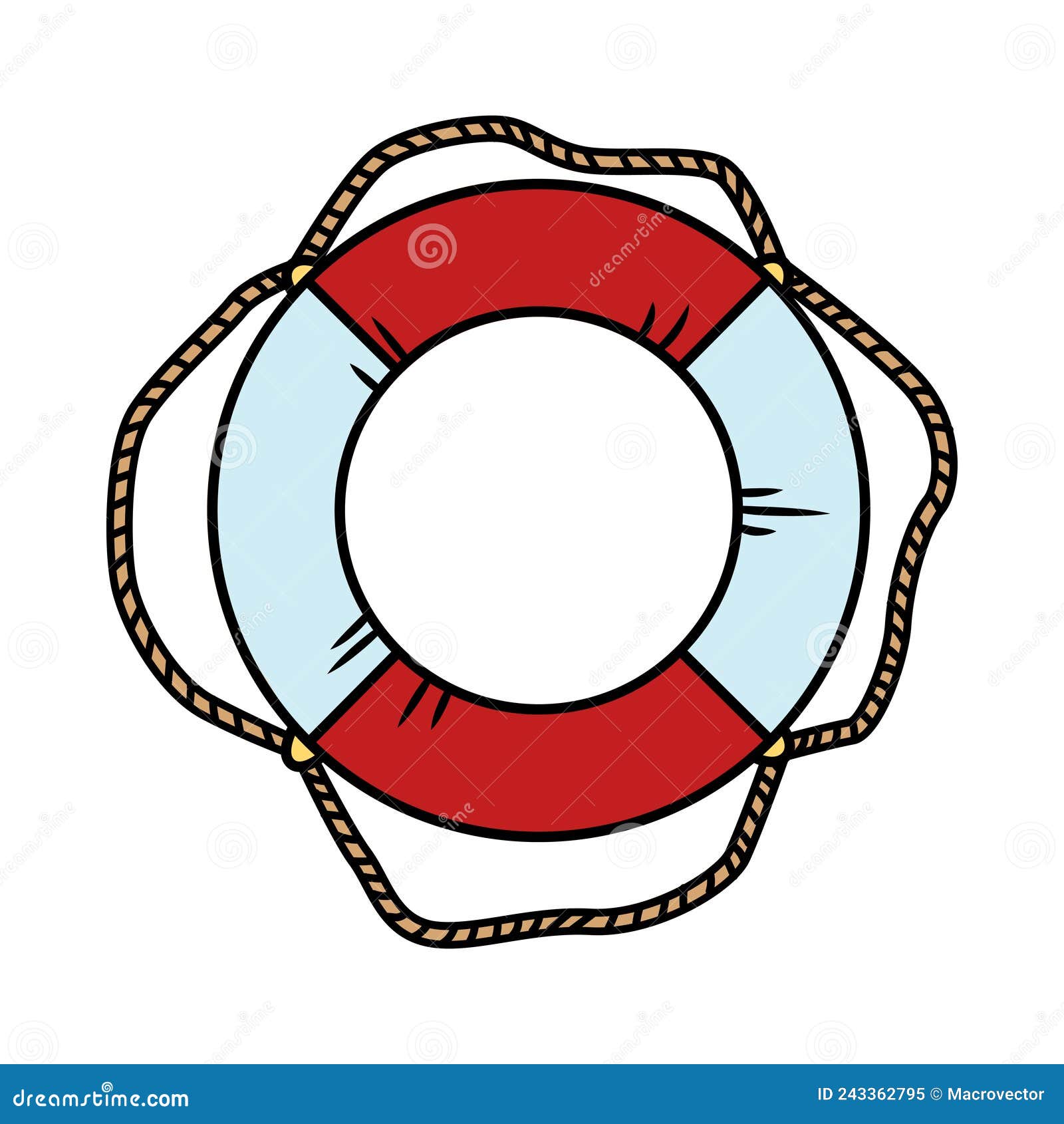 Rescue Ring Tattoo Composition Stock Vector - Illustration of sketch ...