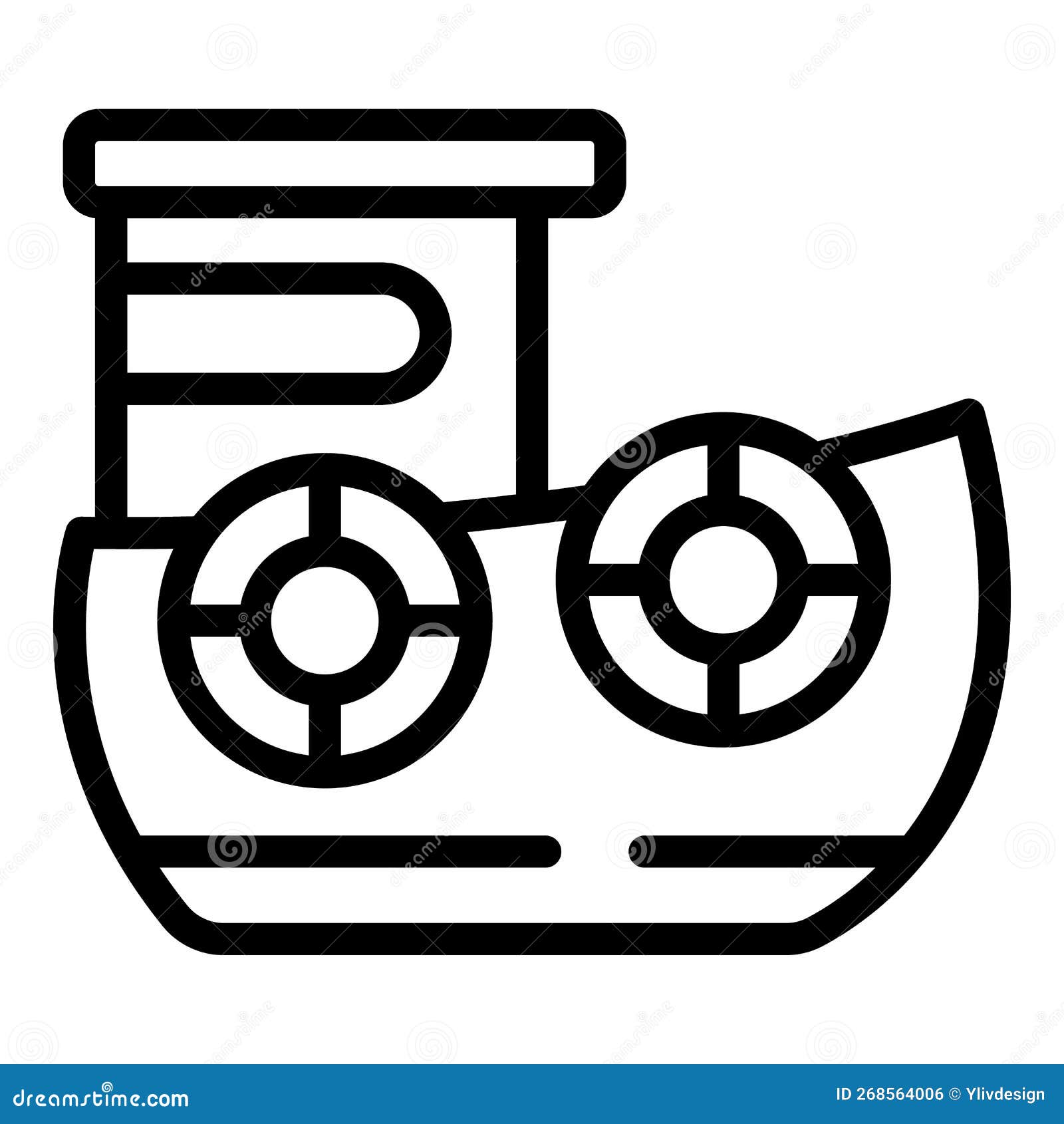 Rescue Ship Icon Outline Vector. Emergency Guard Stock Vector ...