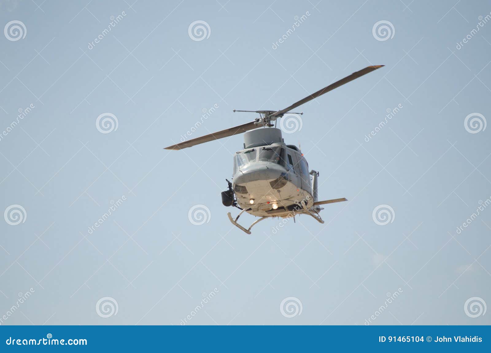 Helicopter Bell Uh 1 Front Light on Stock Photo - Image of landing ...