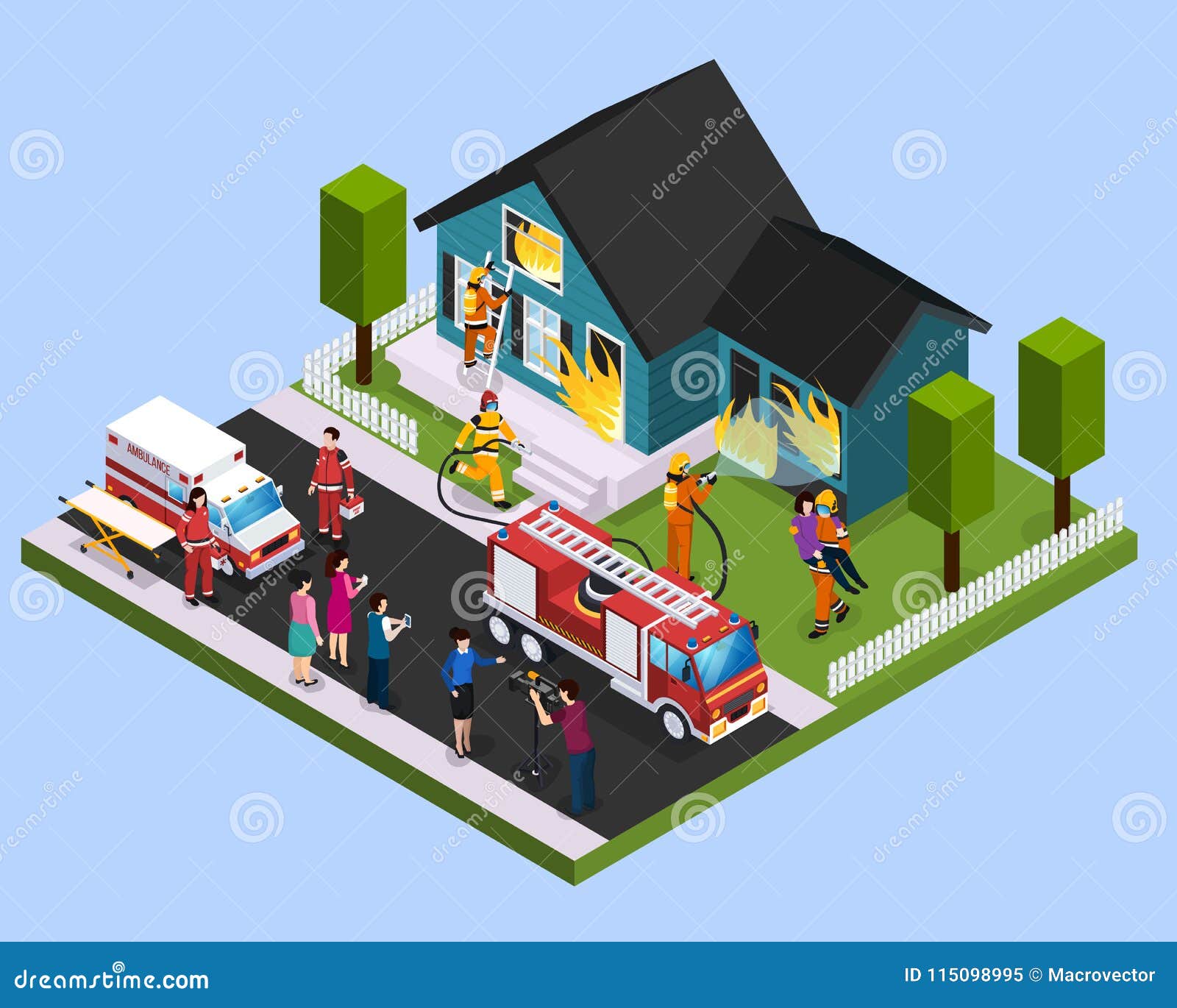 Rescue Team With Rescue Helicopter And Boat Rescue . Cartoon Vector ...