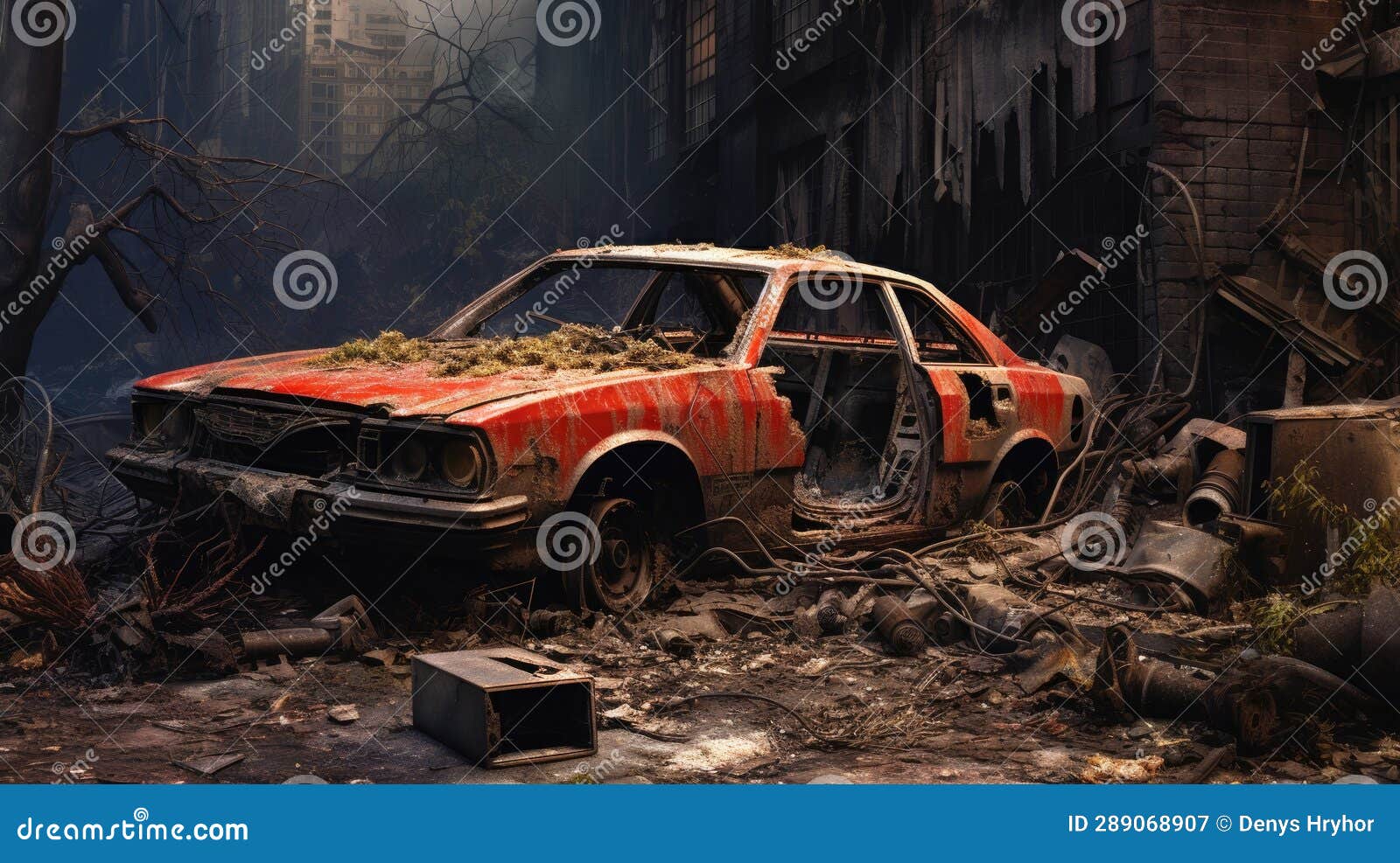 The Rescue Team is Working at the Site of the Man-made Disaster ...