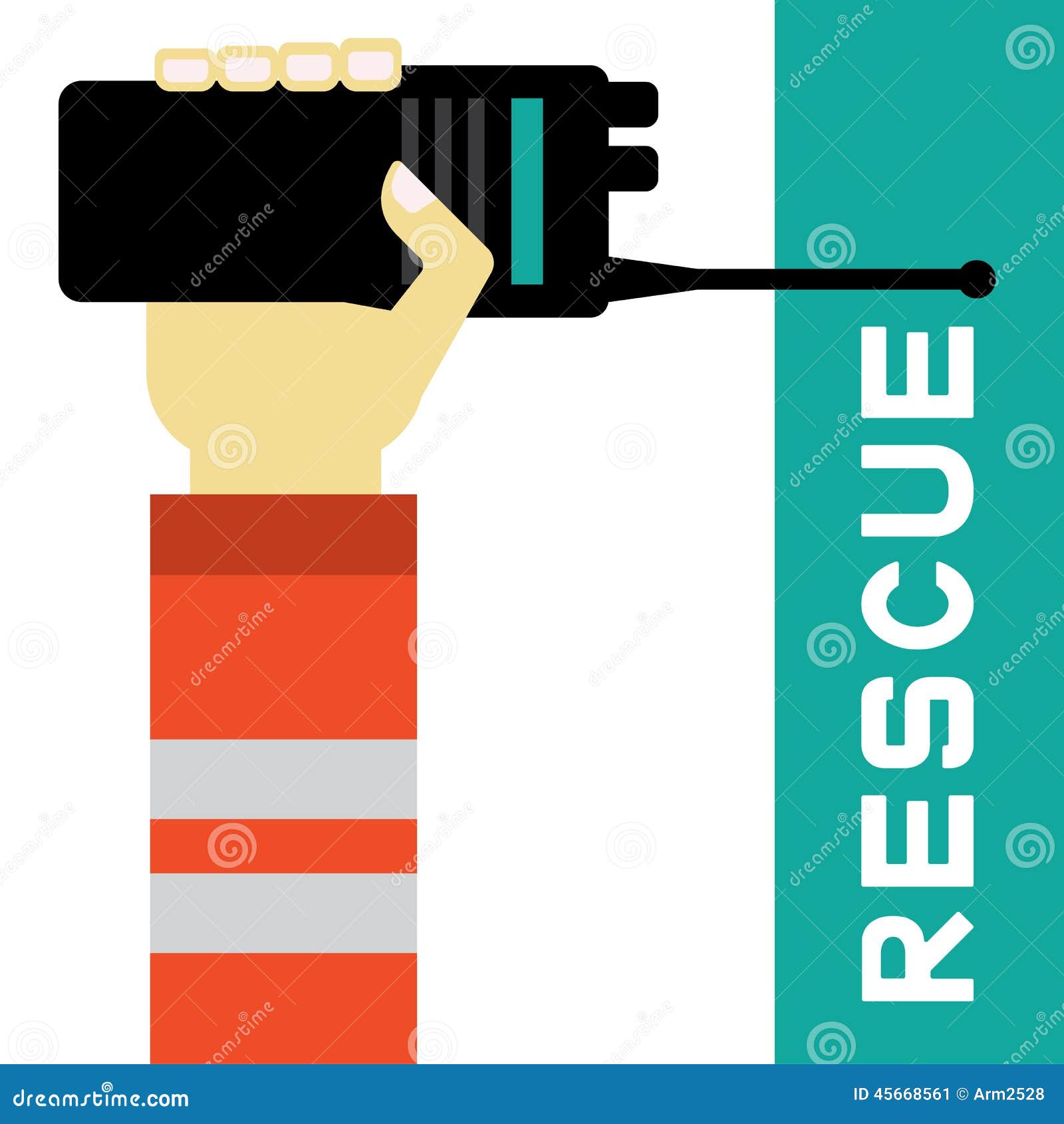 Rescue stock vector. Illustration of help, text, save - 45668561