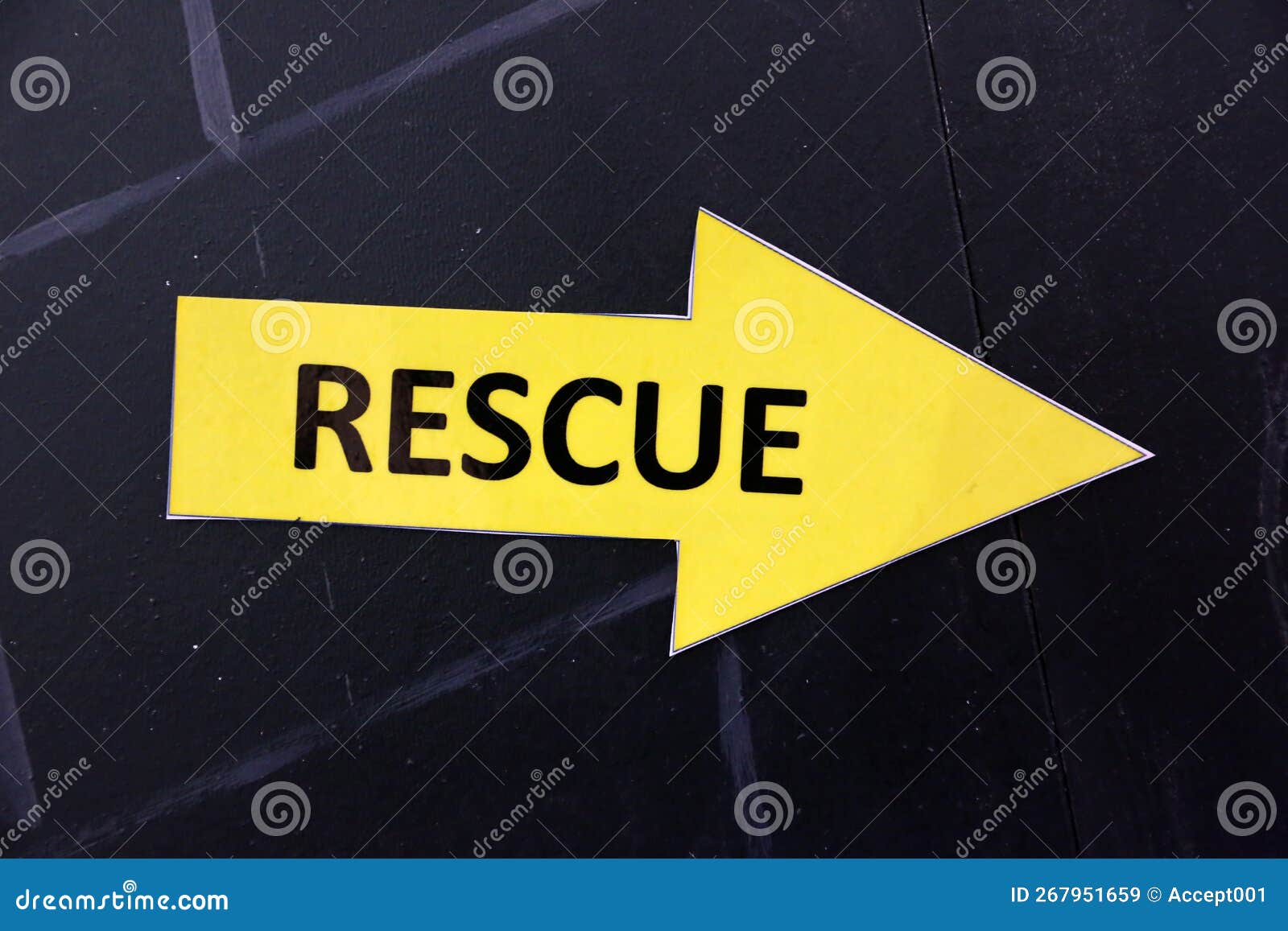 Rescue Warning Arrow. Danger Sign Stock Image - Image of accident ...