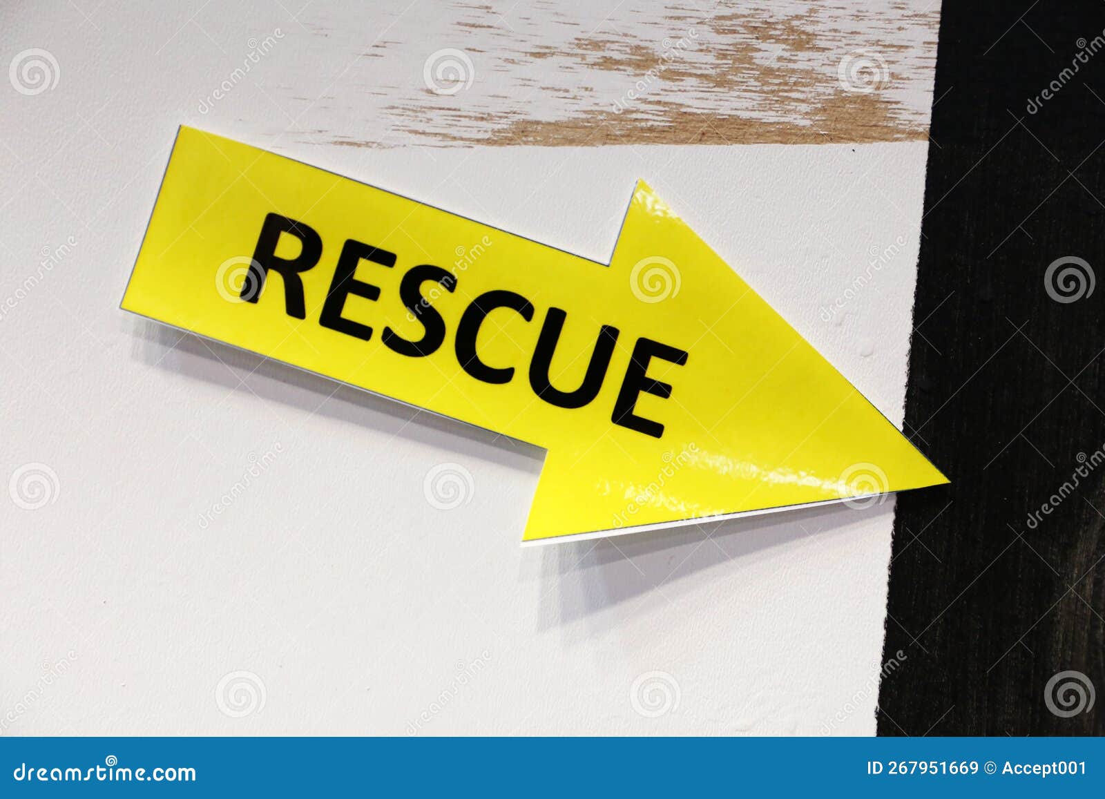 Rescue Warning Arrow. Danger Sign Stock Image - Image of careful ...