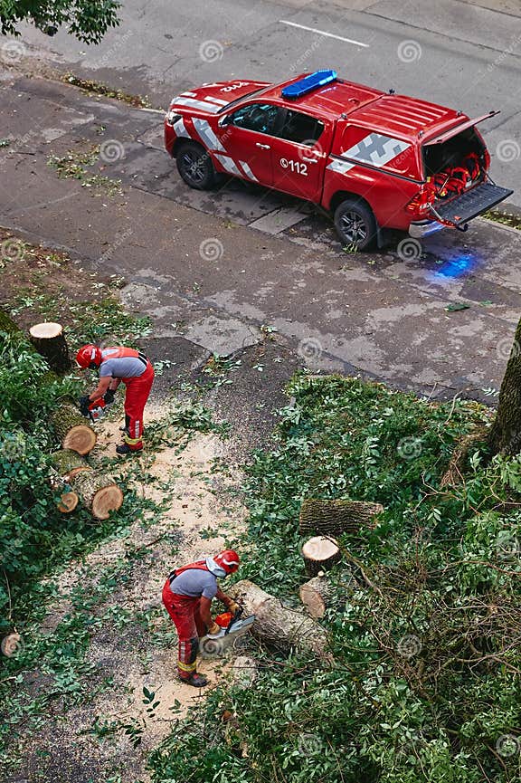 Rescue Workers are Dealing with the Aftermath of the Hurricane and ...