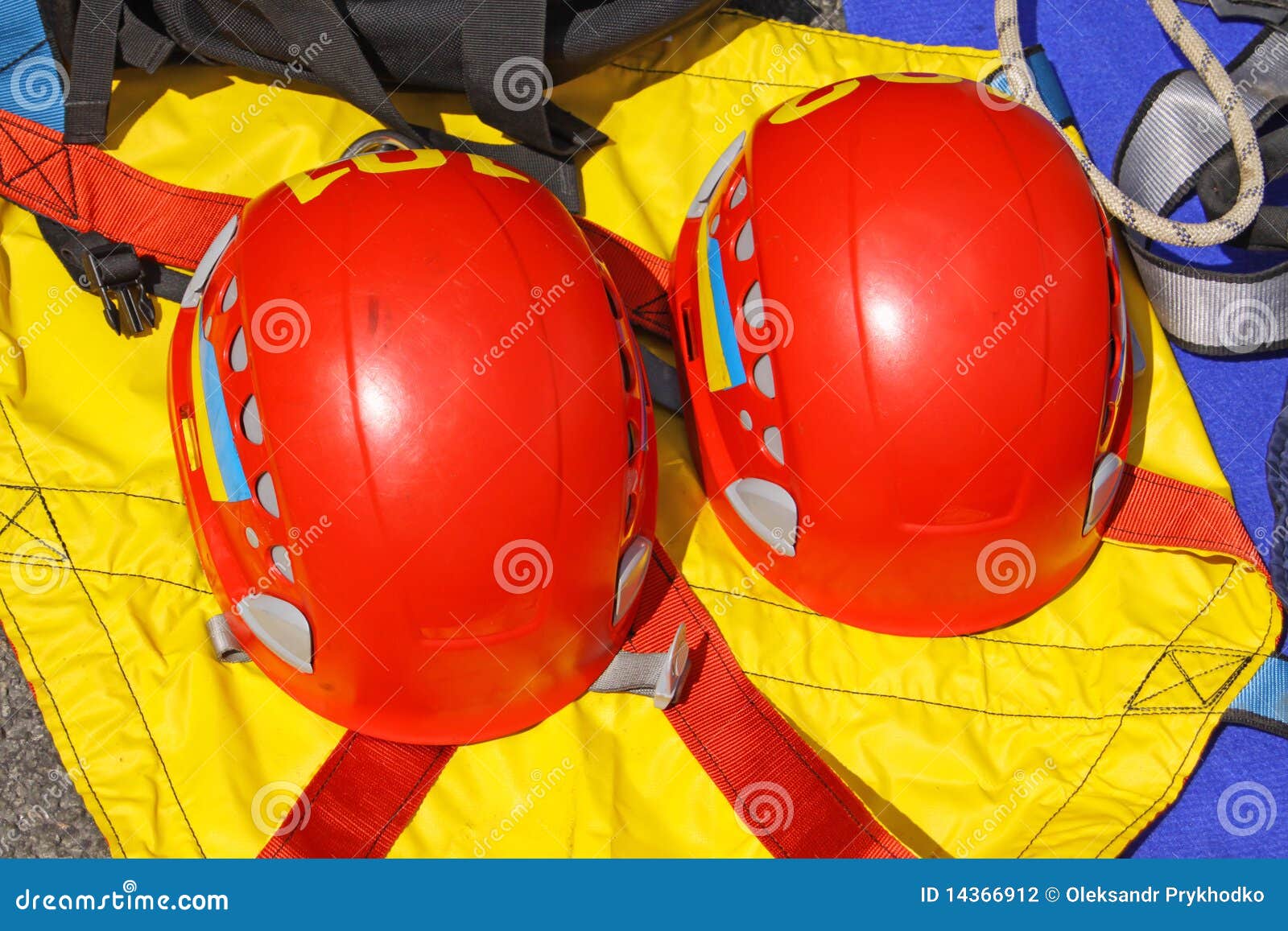 Rescuer S Protective Helmets Stock Photo - Image of heavy, life: 14366912