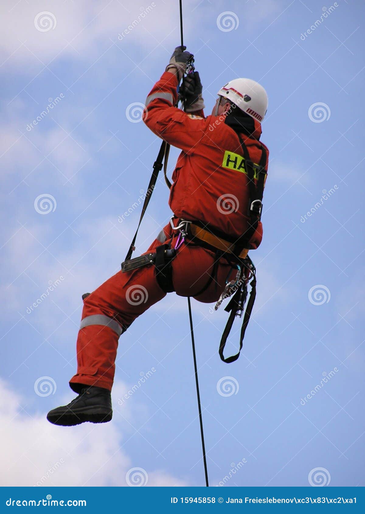 Rescuers in Action stock photo. Image of victim, blue - 15945858