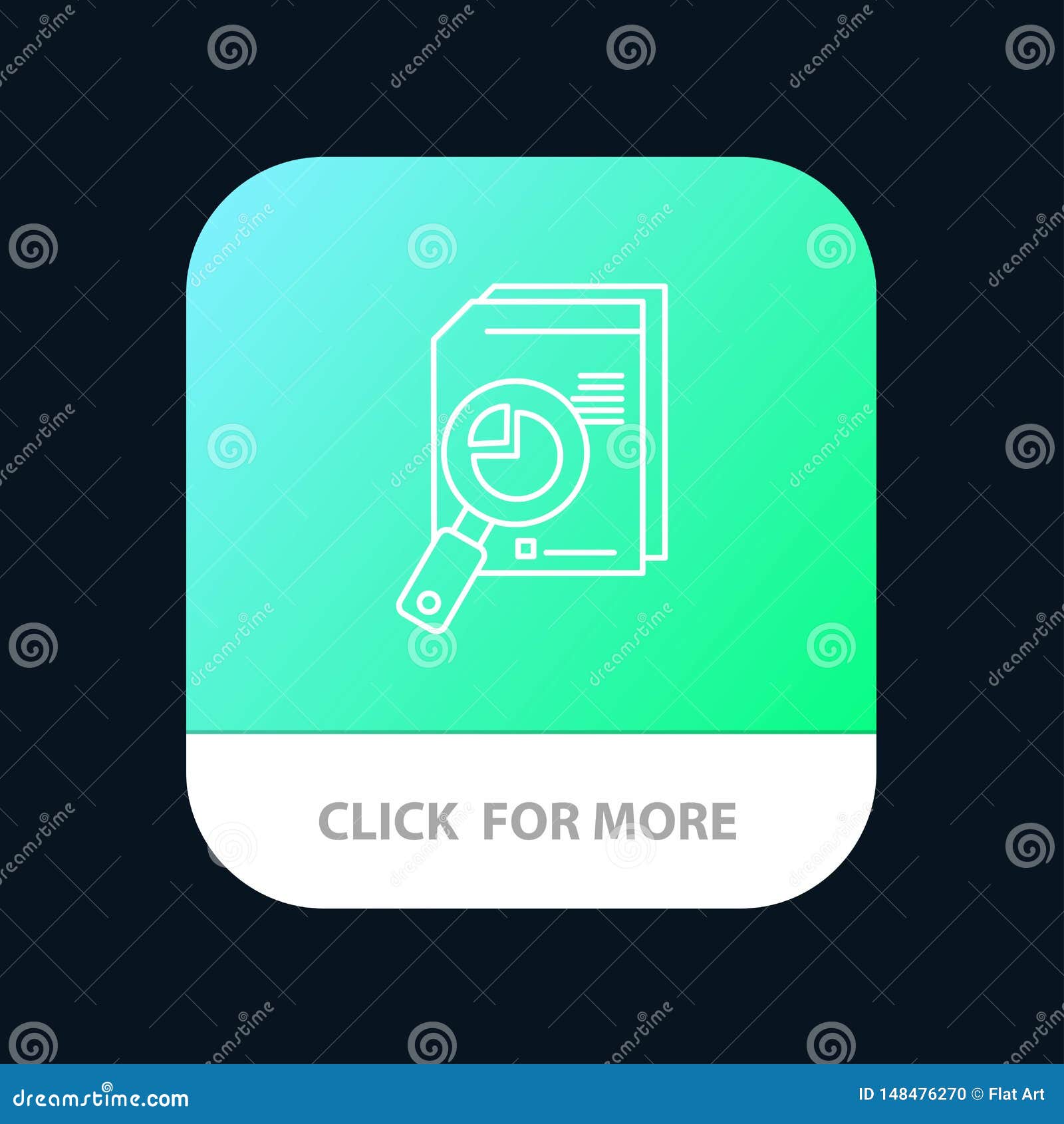 Research, Analysis, Analytic, Analytics, Chart, Data, Graph Mobile App Button. Android and IOS ...