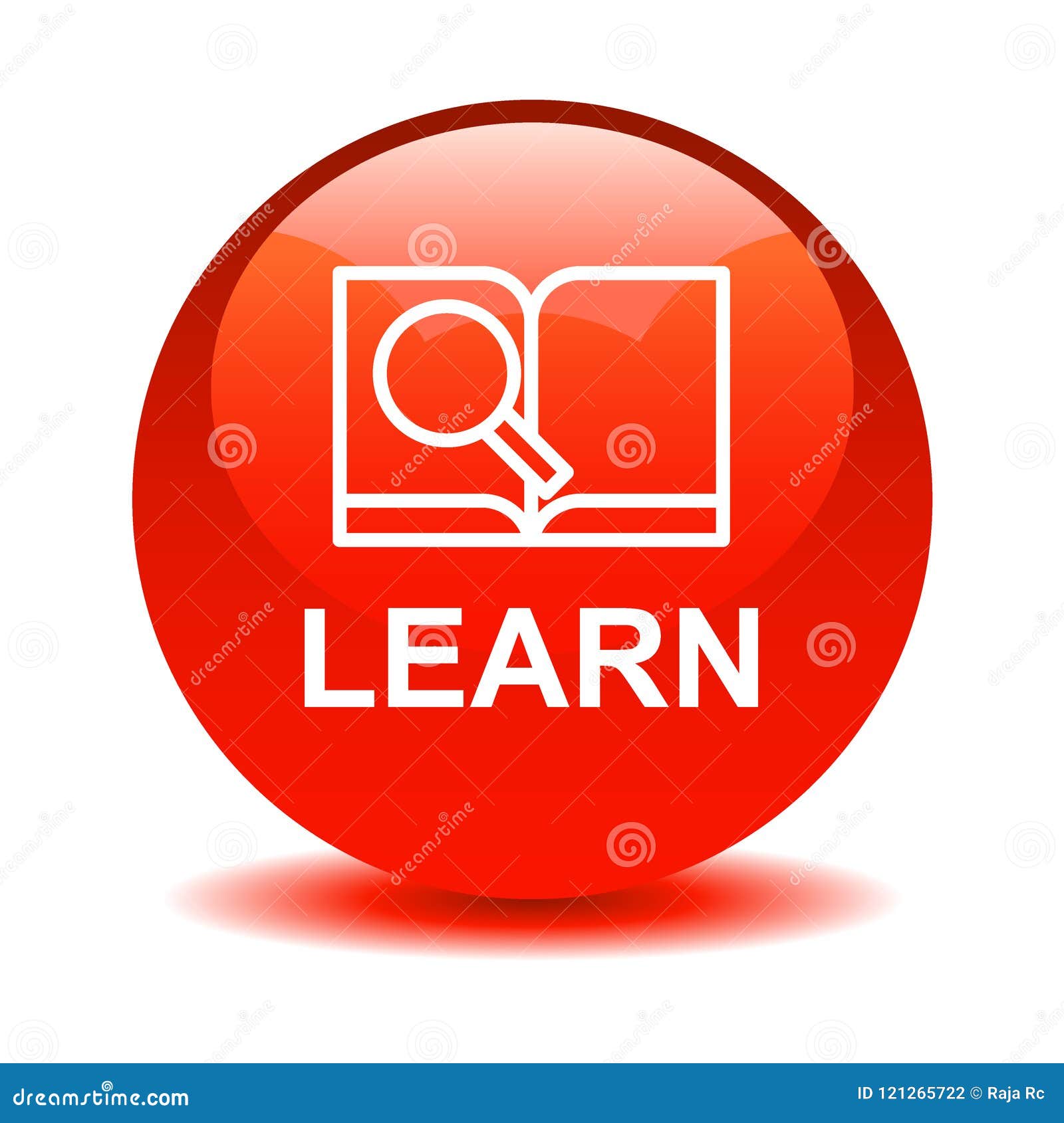 Research book icon button stock vector. Illustration of access - 121265722