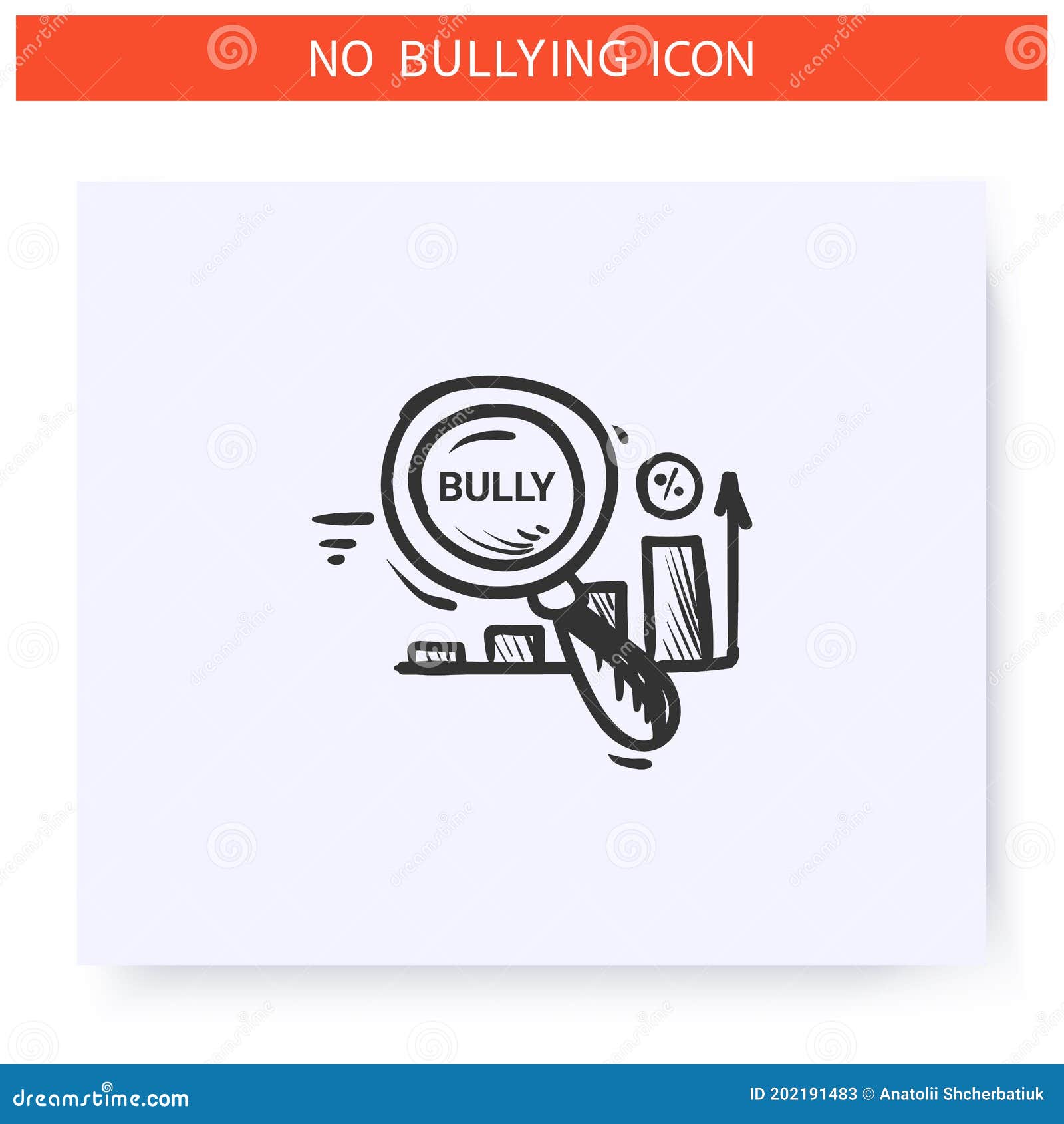 Research On Bullying Icon. Outline Sketch Drawing Cartoon Vector ... Research On Bullying Icon. Outline Sketch Drawing Cartoon Vector ...