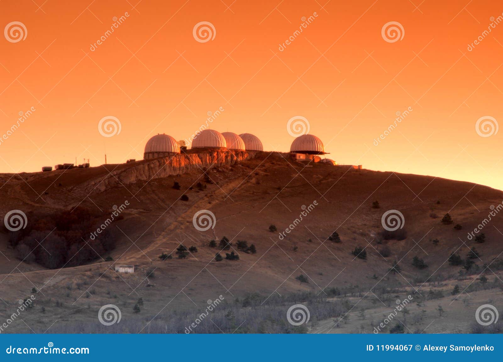 Research center on Mars stock image. Image of background - 11994067