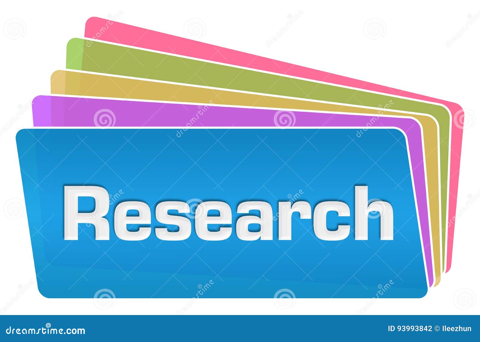 Research Colorful Squares Stack Stock Illustration - Illustration of ...