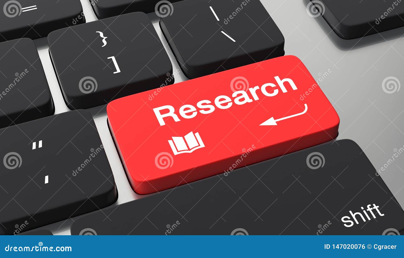 Research button concept stock illustration. Illustration of ...