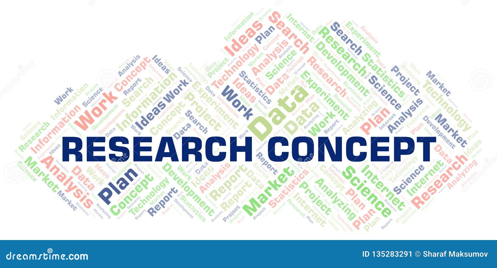 Research Concept Word Cloud Stock Illustration - Illustration of white ...