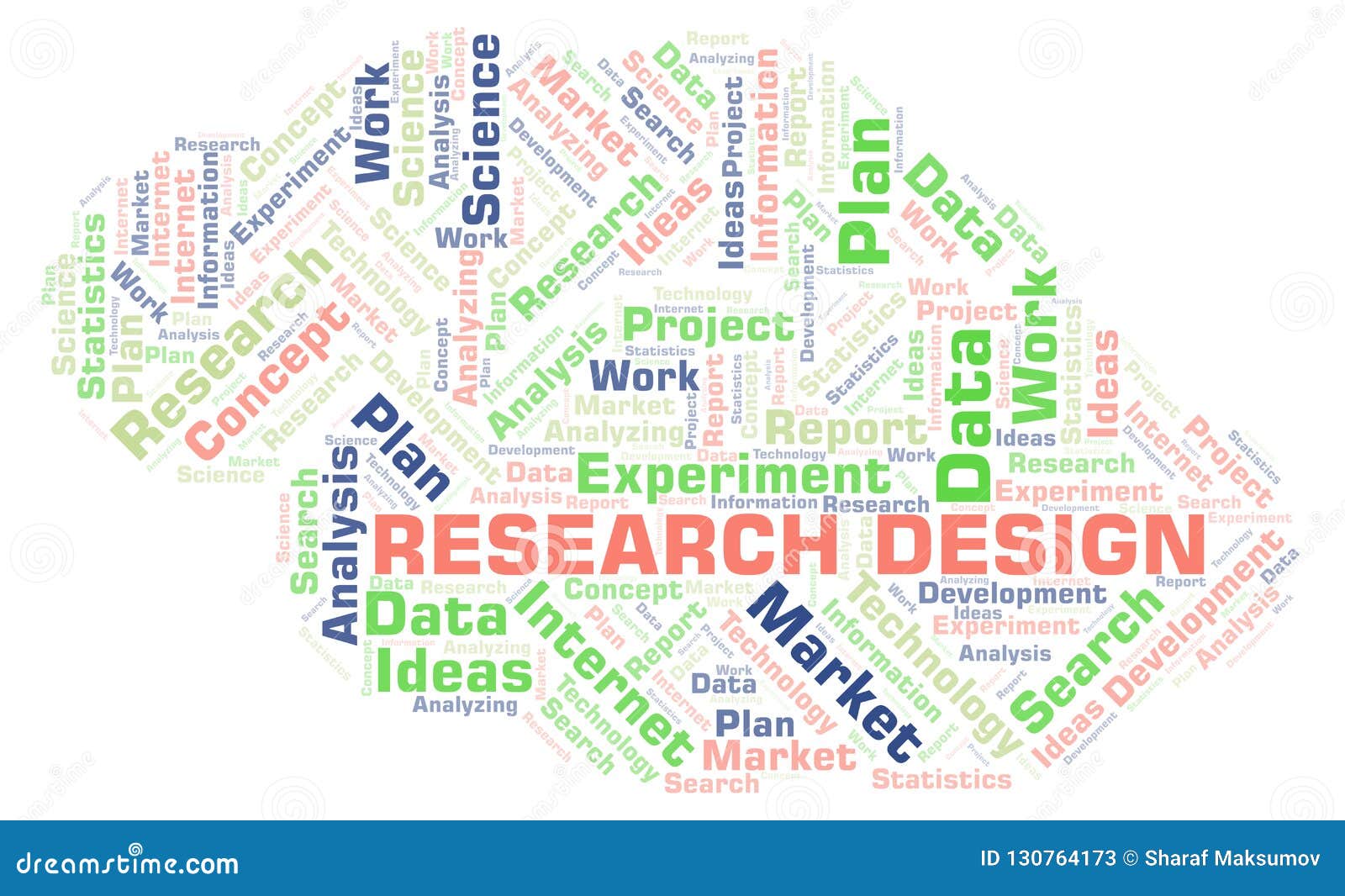Research Design Word Cloud. Stock Illustration - Illustration of ...