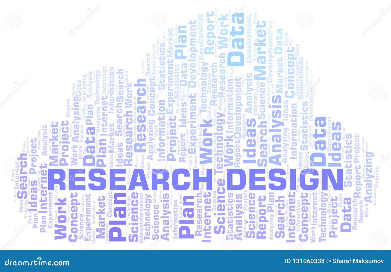 Research Design Word Cloud. Stock Illustration - Illustration of ...