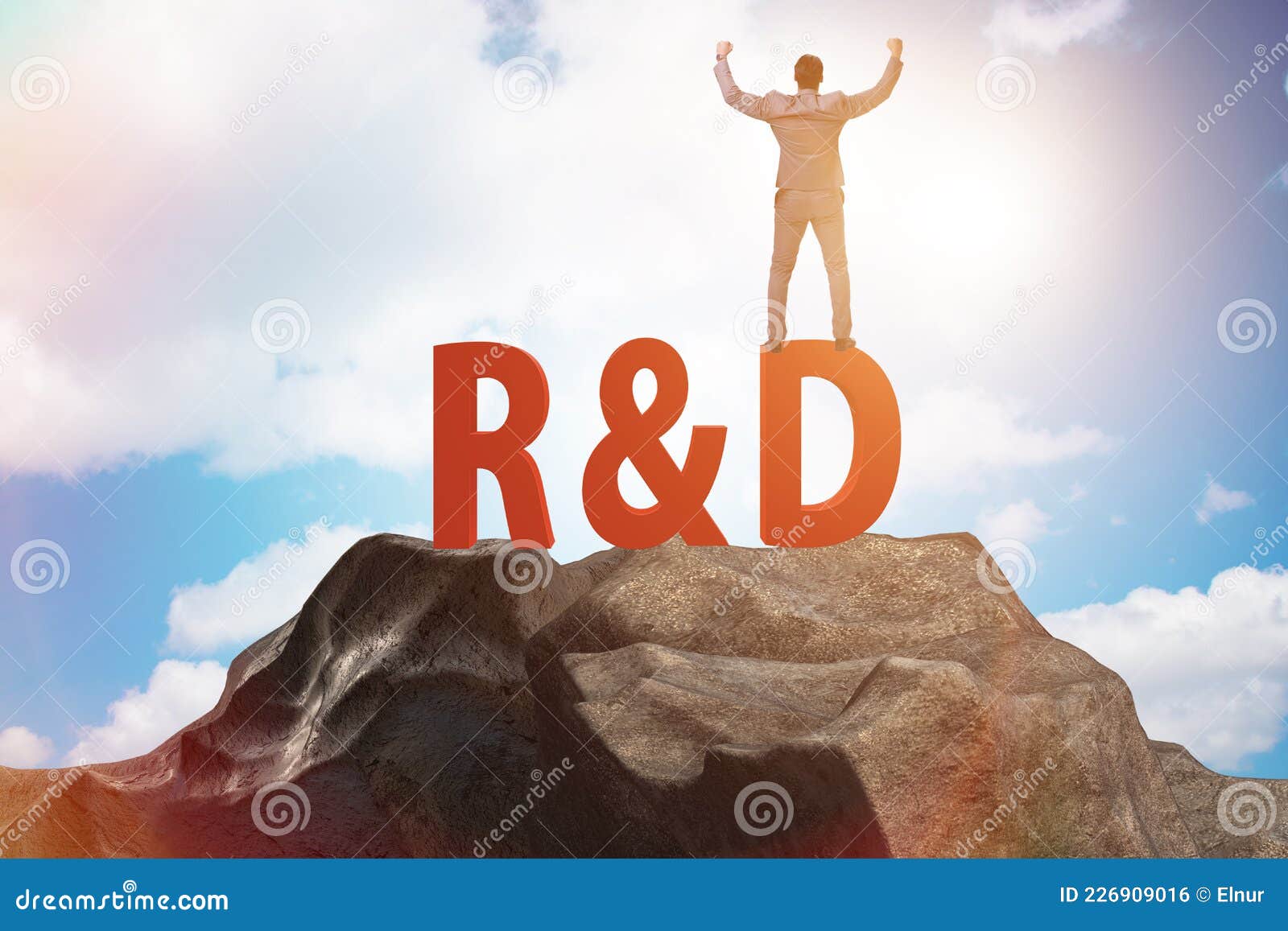 Research and Development Concept with Businessman Stock Photo - Image ...