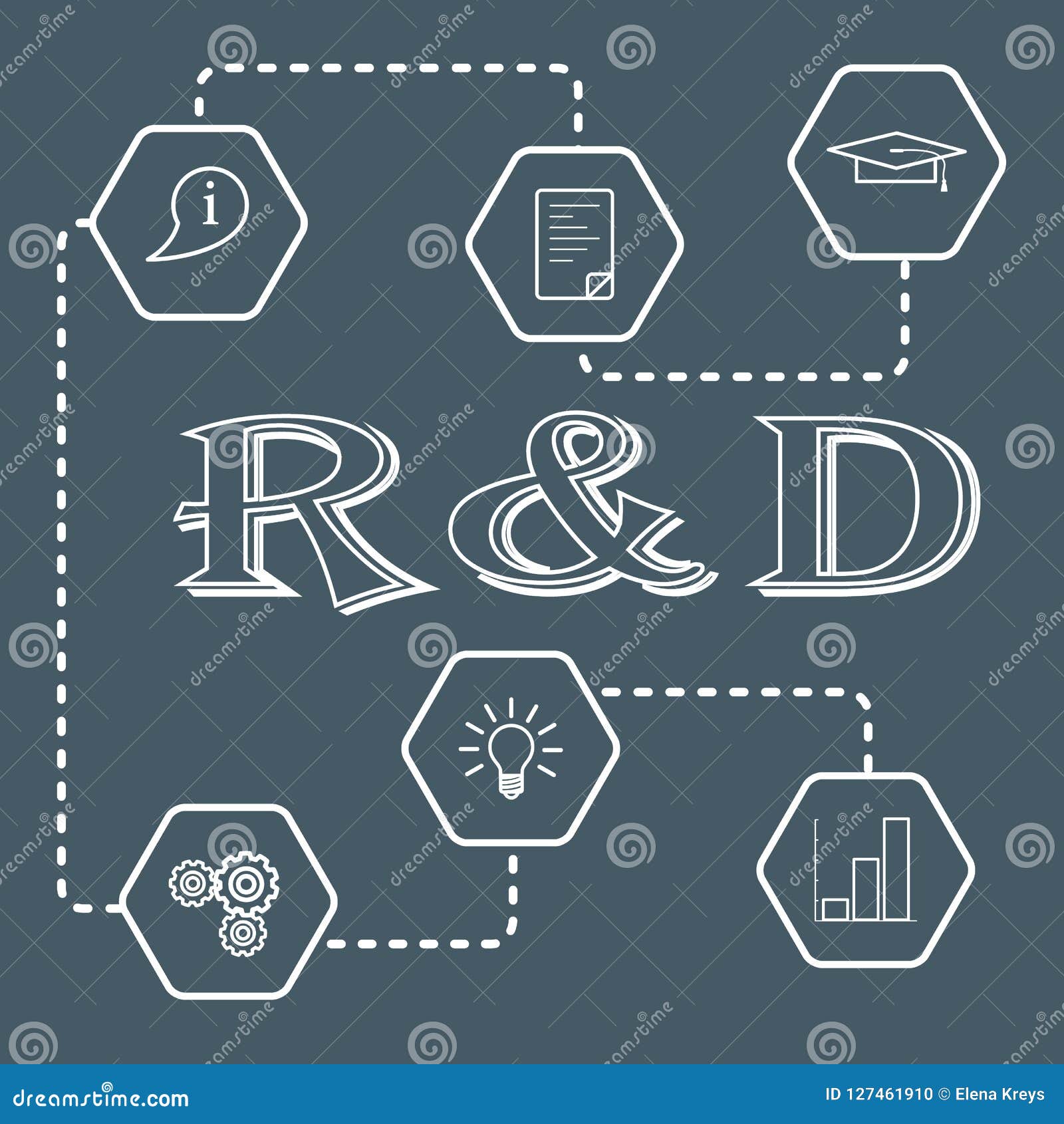 Research and Development Concept. Stock Vector - Illustration of ...