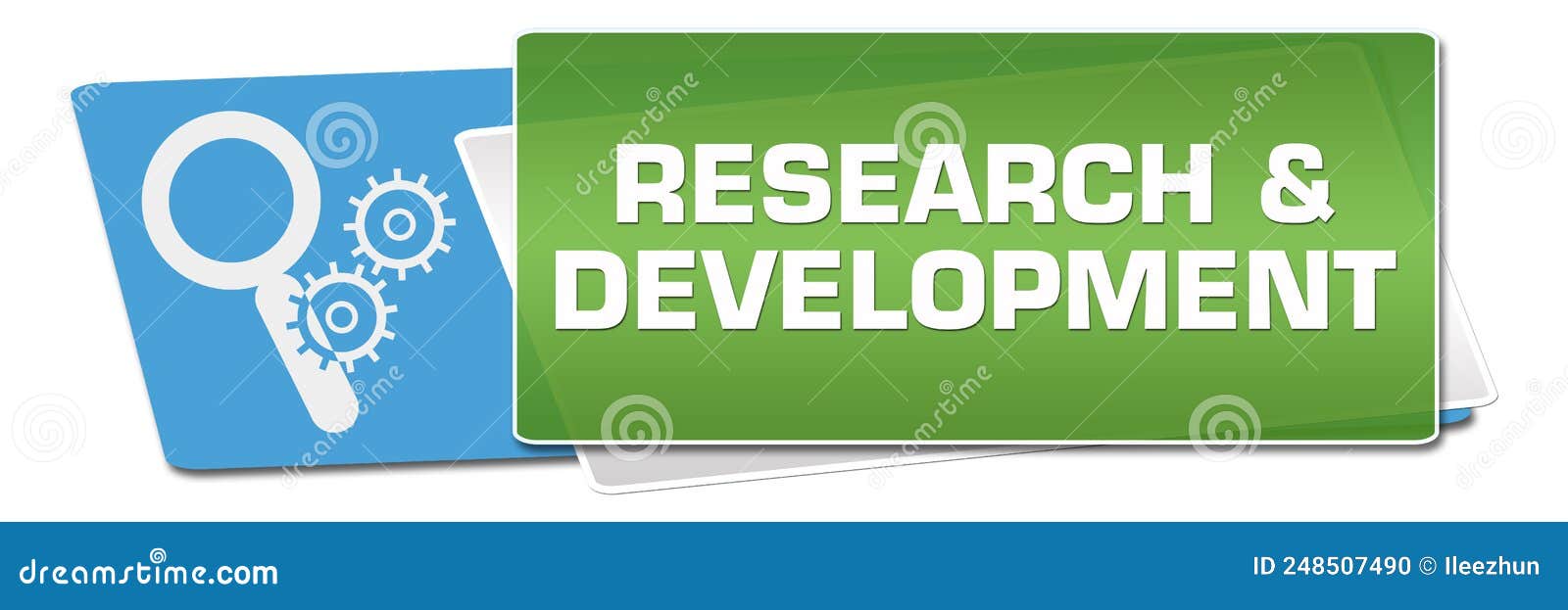 Research and Development Green Blue Rounded Horizontal Stock ...
