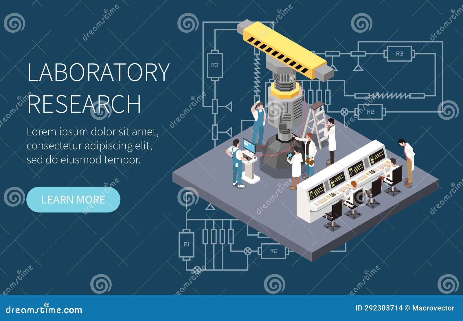 Research Development Isometric Stock Vector - Illustration of ...