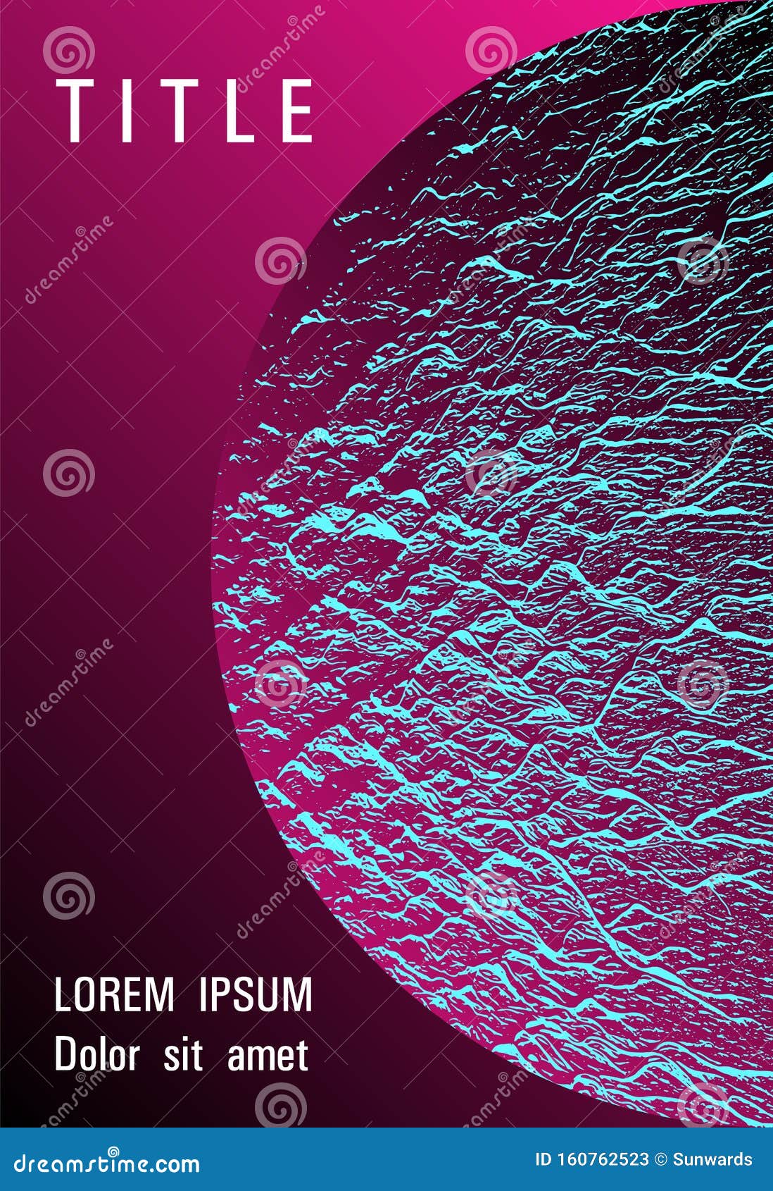 Research Development Plan Cover Page Design. Cartoon Vector ...