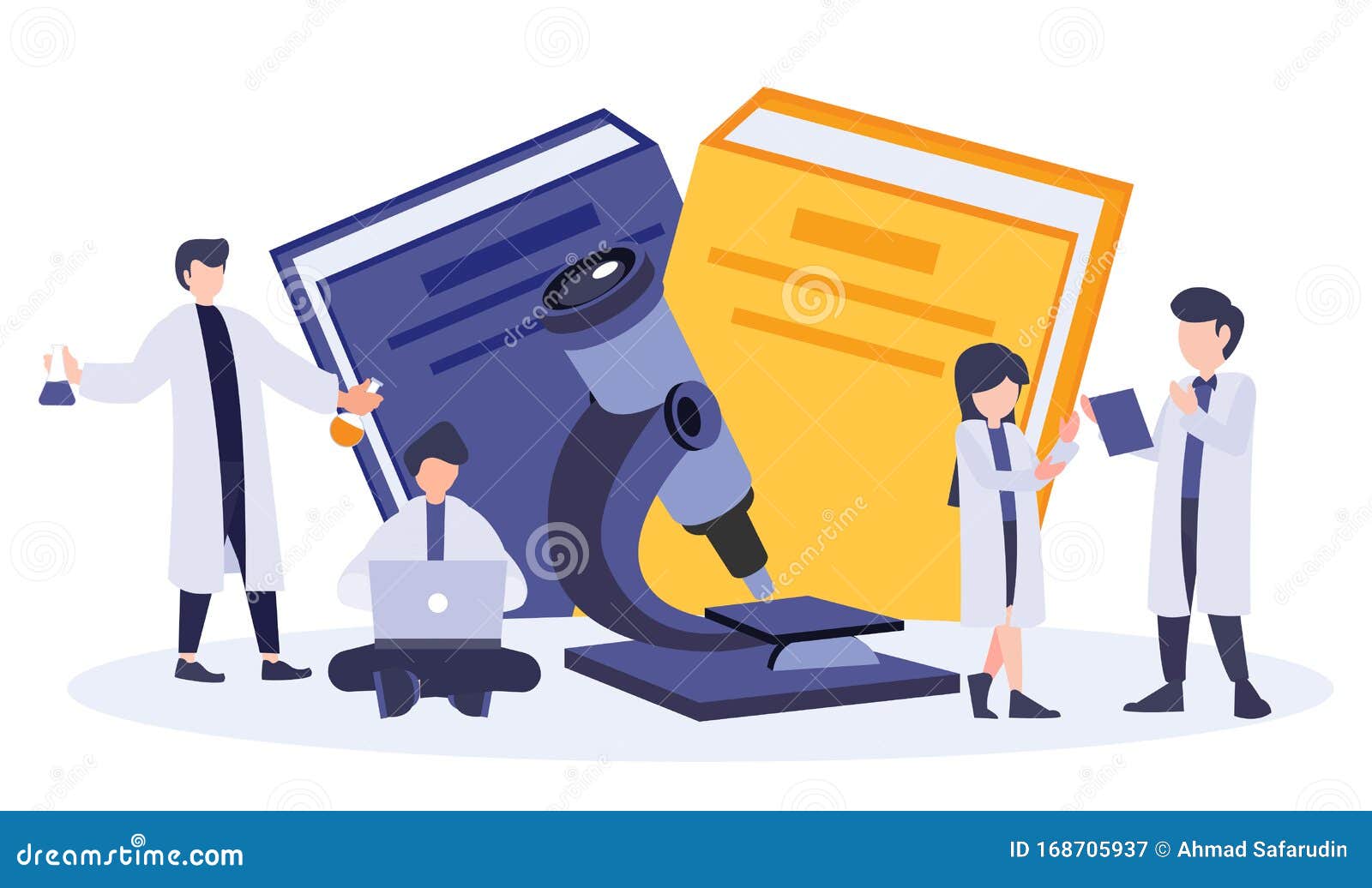 Scientist People In Innovation Laboratory Vector Illustration, Cartoon ... Scientist People In Innovation Laboratory Vector Illustration, Cartoon ...