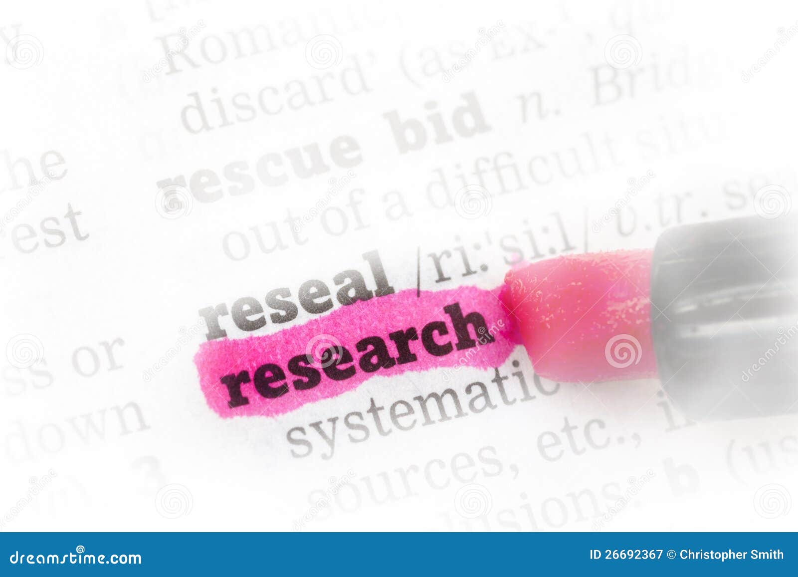 Research Dictionary Definition Stock Image - Image of research, medium ...